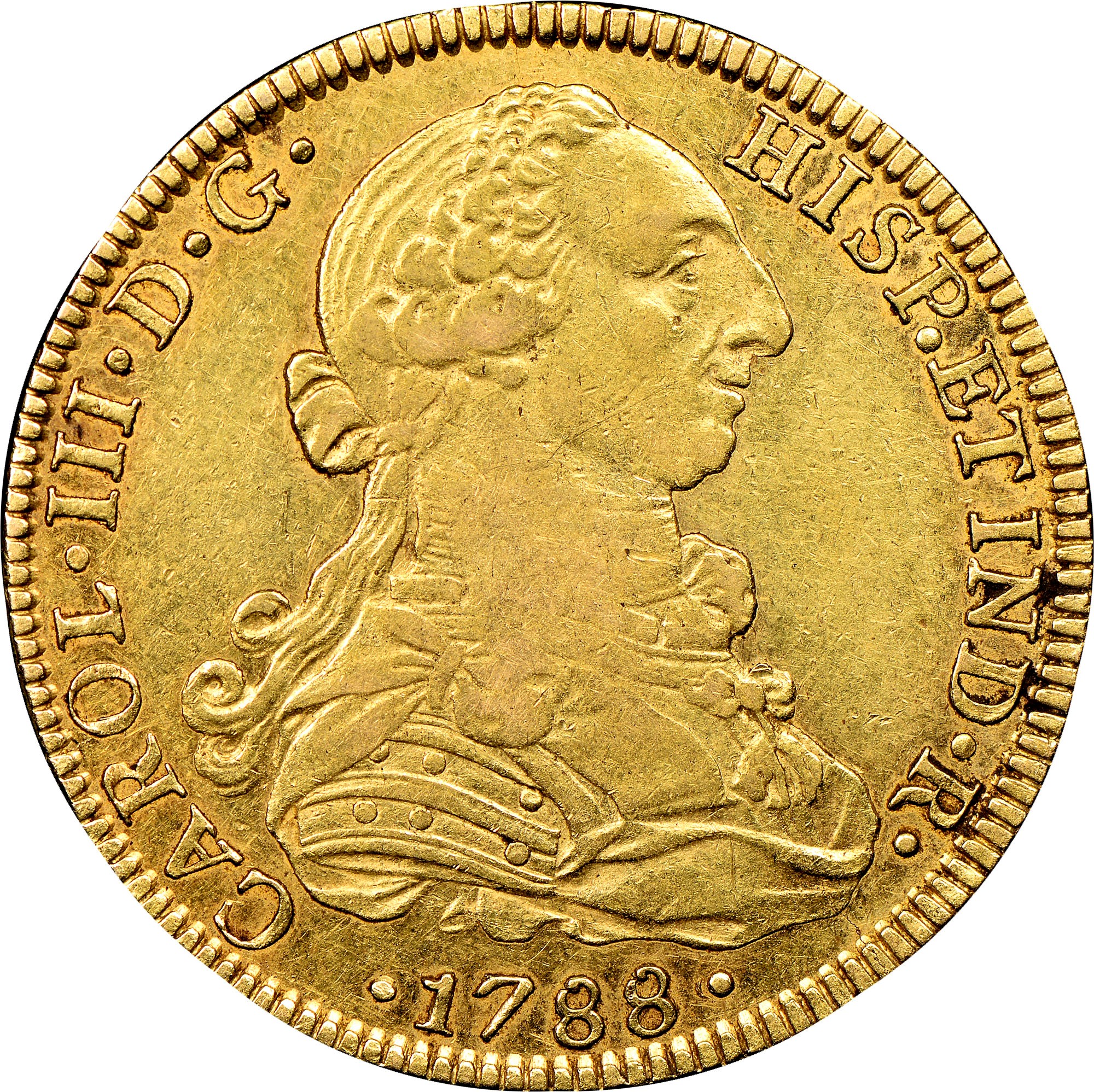 1788 2 Escudo Gold Coins