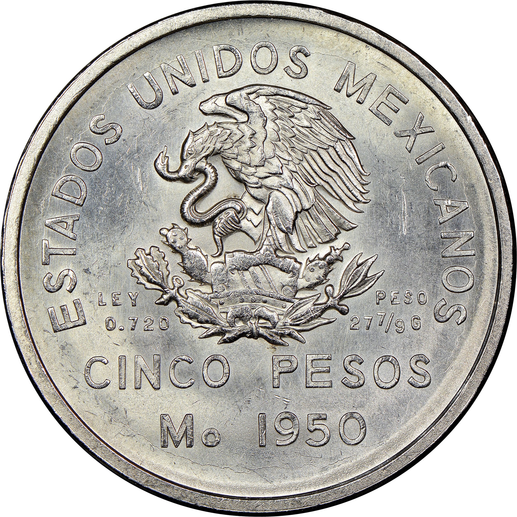 Mexico ESTADOS UNIDOS MEXICANOS 5 Pesos KM 466 Prices Values NGC Mexico ESTADOS UNIDOS MEXICANOS 5 Pesos KM 466 Prices Values NGC