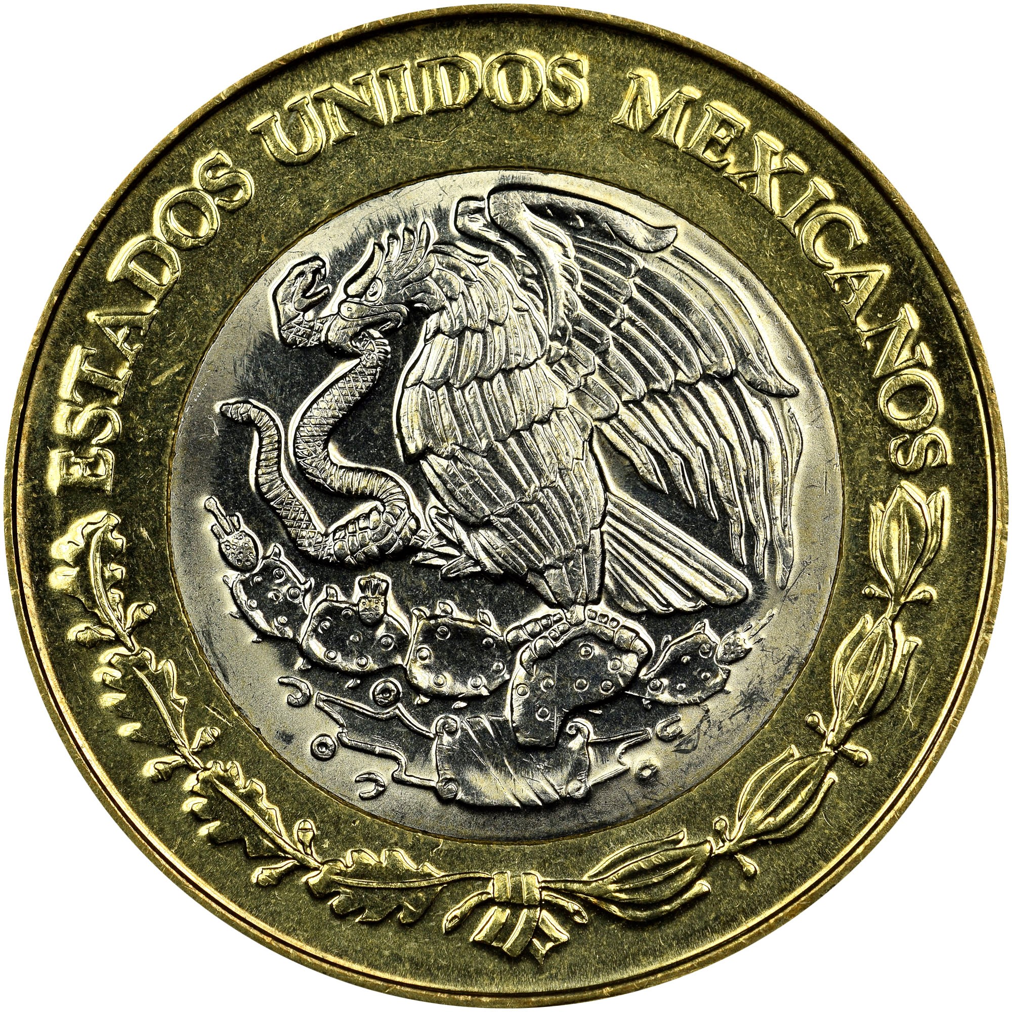 Mexico ESTADOS UNIDOS MEXICANOS 20 Pesos KM 637 Prices Values NGC
