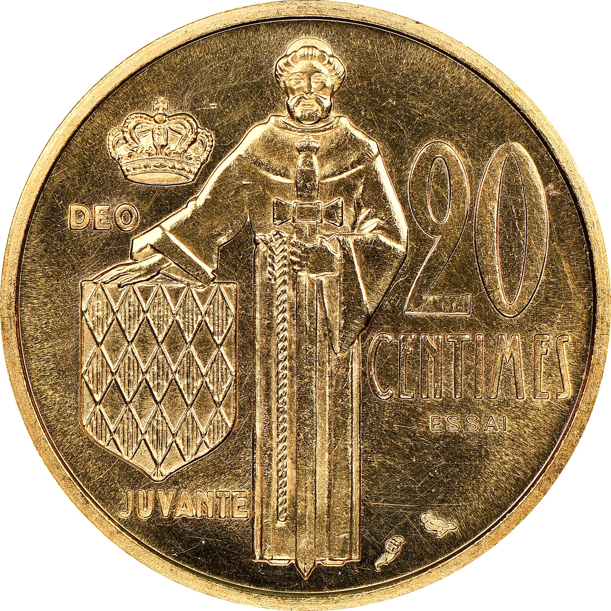 Monaco 20 Centimes KM E48 Prices & Values | NGC