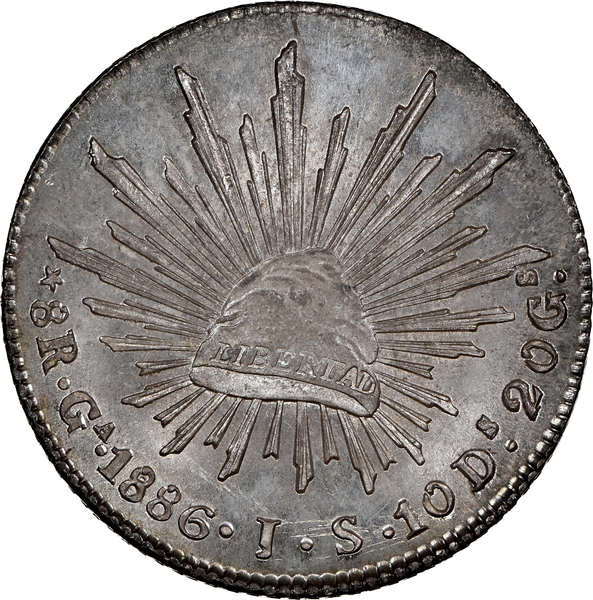 Mexico FIRST REPUBLIC 8 Reales KM 377.6 Prices & Values | NGC