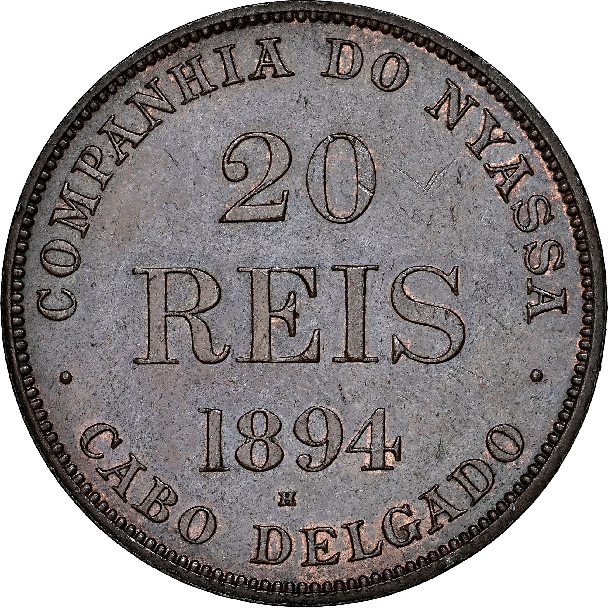 Mozambique 20 Reis KM Tn2 Prices & Values | NGC