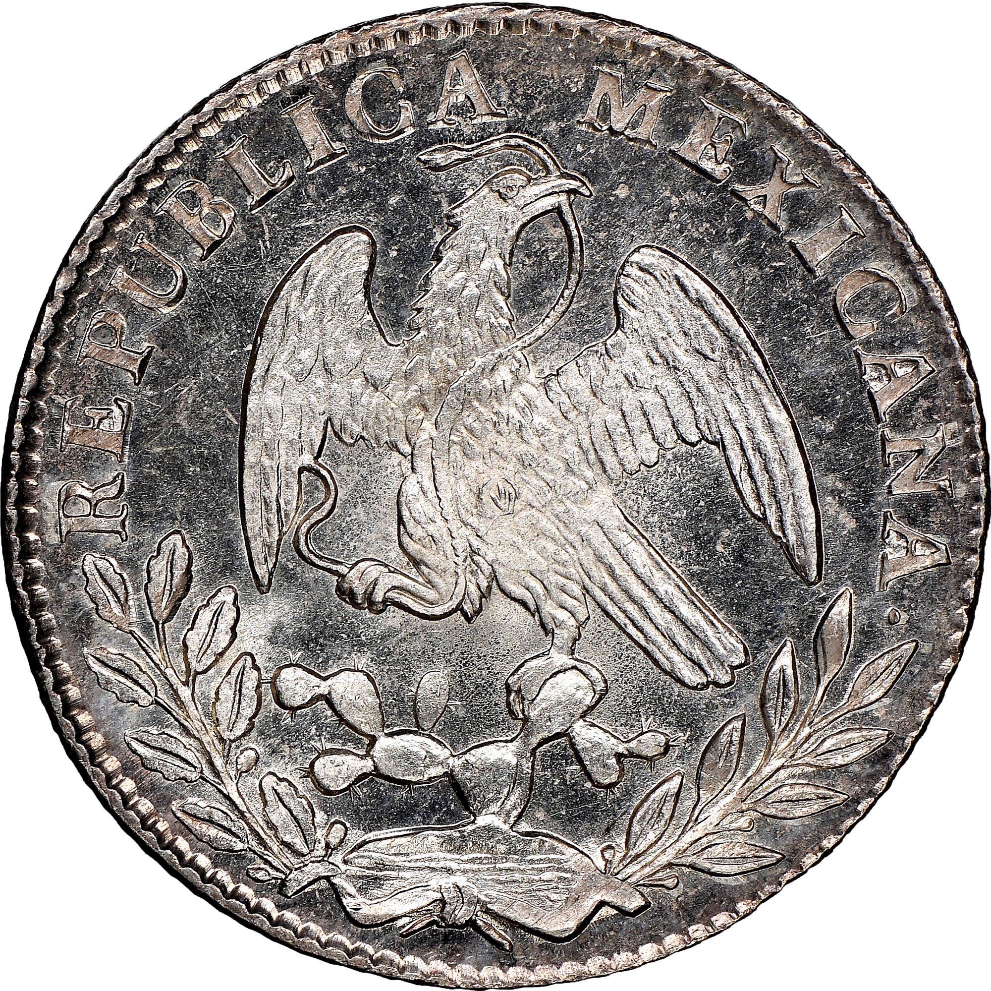 Mexico FIRST REPUBLIC 2 Reales KM 374.10 Prices & Values | NGC