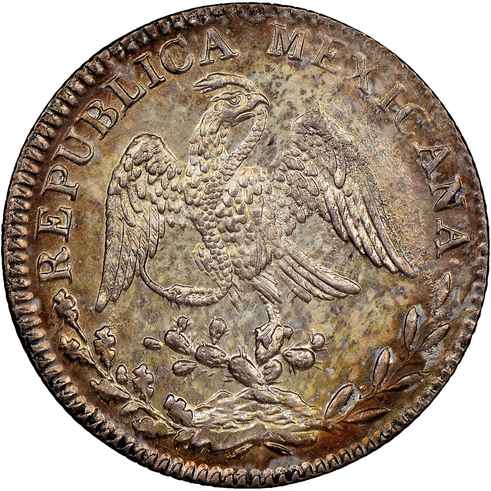 Mexico FIRST REPUBLIC 2 Reales KM 374.8 Prices & Values | NGC