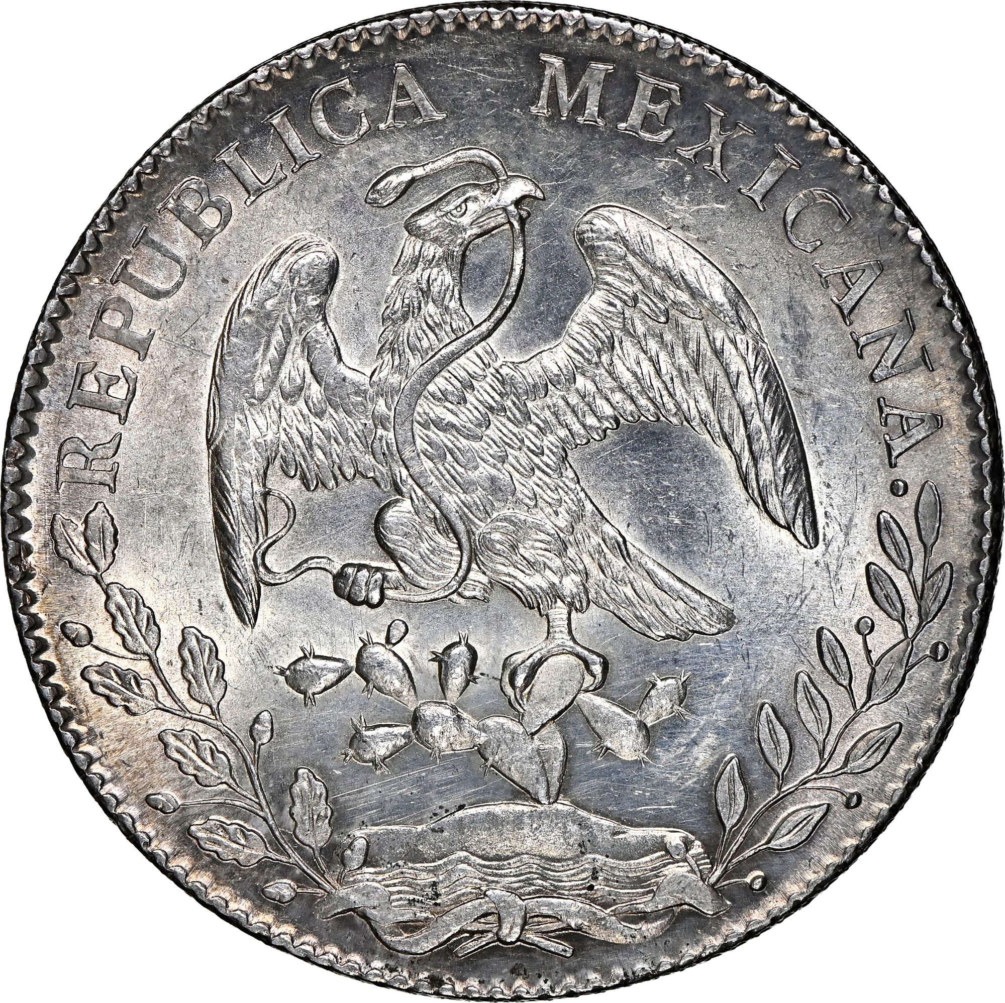 Mexico FIRST REPUBLIC 8 Reales KM 377.13 Prices & Values | NGC
