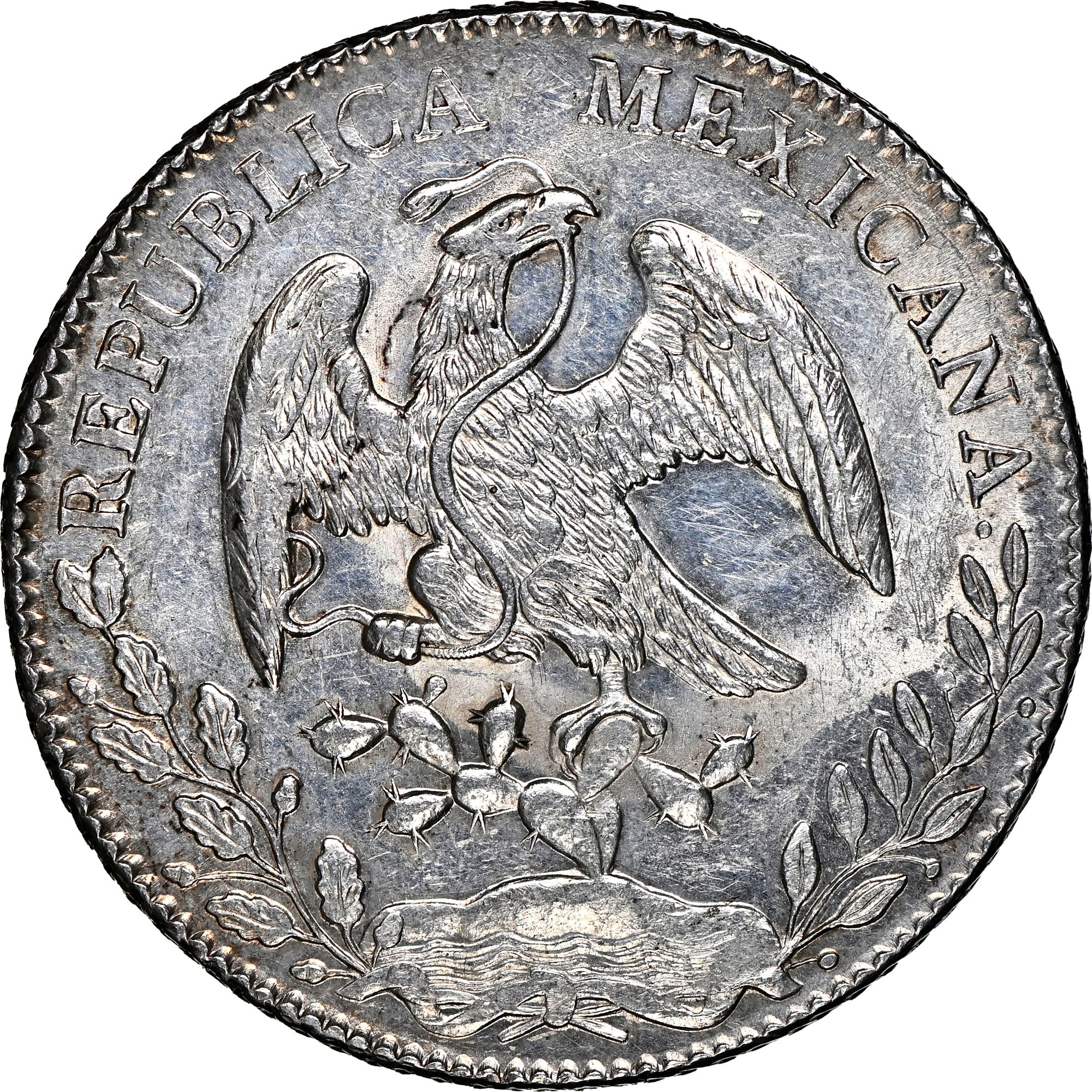 Mexico FIRST REPUBLIC 8 Reales KM 377.10 Prices & Values | NGC
