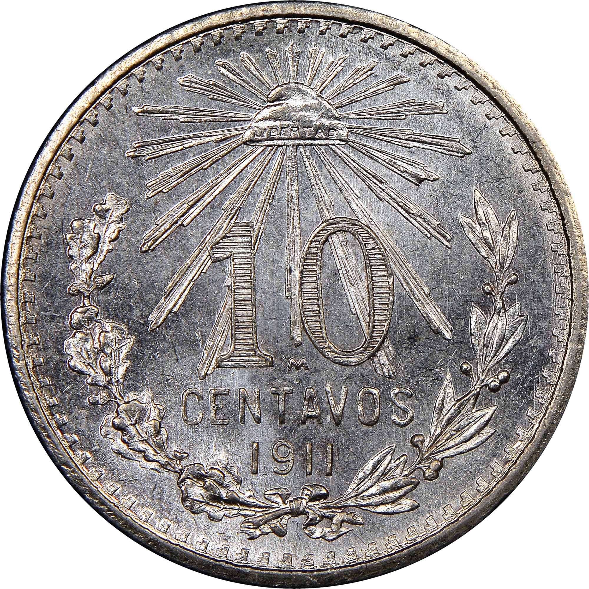 Mexico ESTADOS UNIDOS MEXICANOS 10 Centavos KM 428 Prices & Values | N