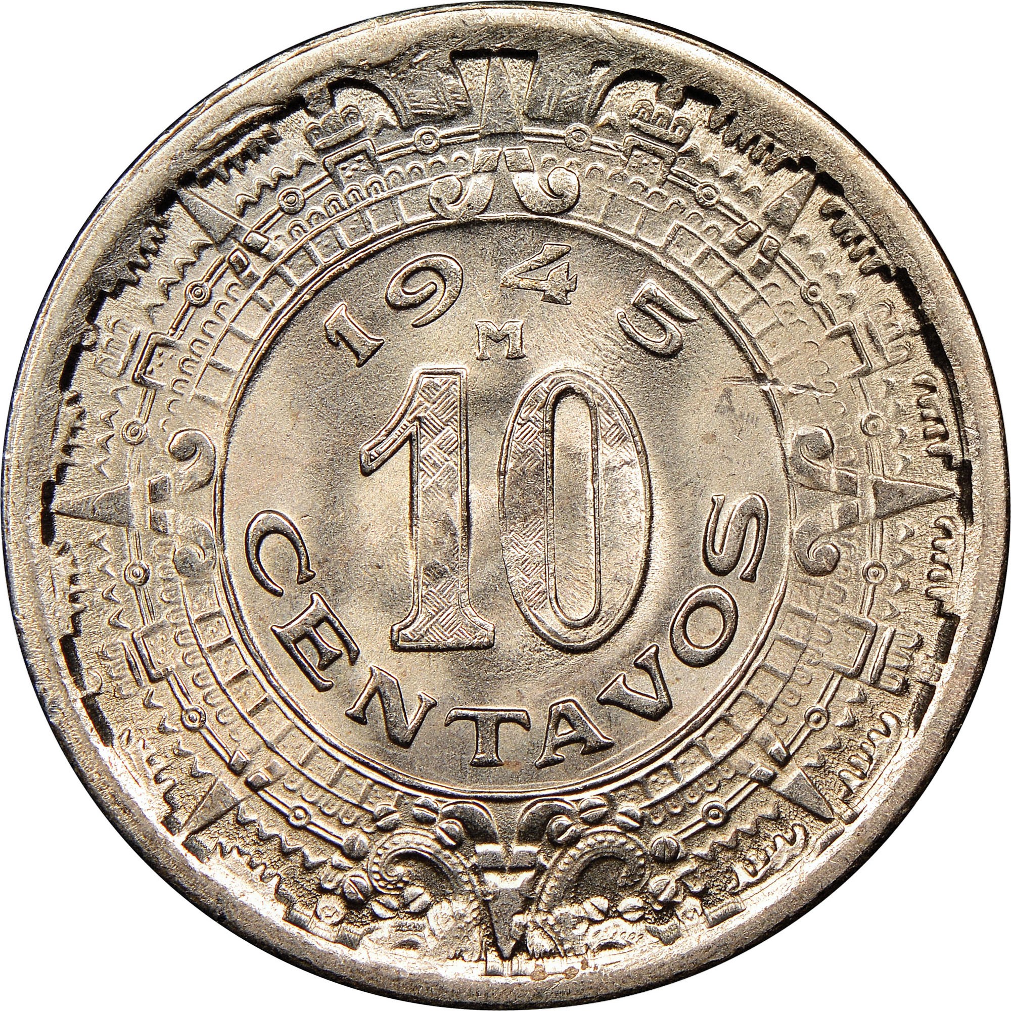 Mexico ESTADOS UNIDOS MEXICANOS 10 Centavos KM 432 Prices & Values | N