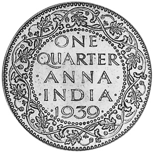 India-British 1/4 Anna KM 530 Prices & Values | NGC