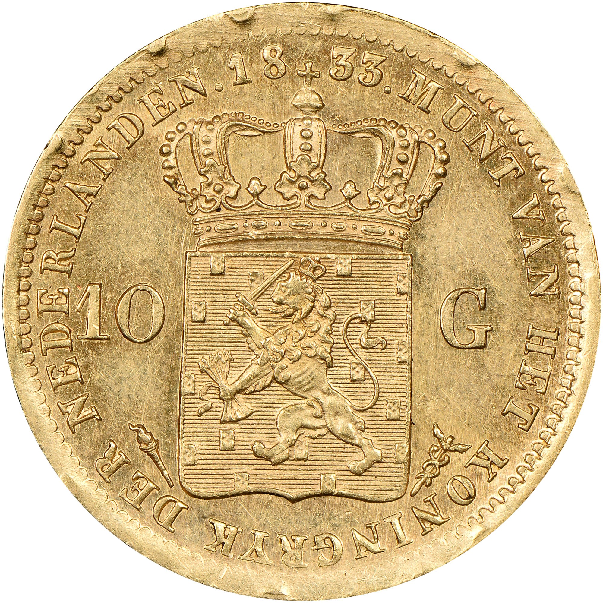 Netherlands 10 Gulden KM 56 Prices & Values | NGC