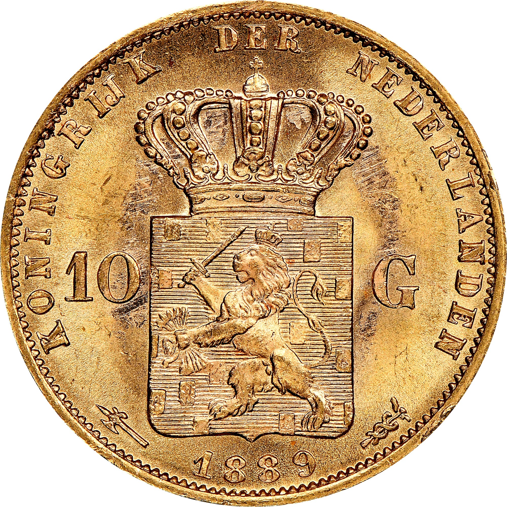 Netherlands 10 Gulden KM 106 Prices & Values | NGC