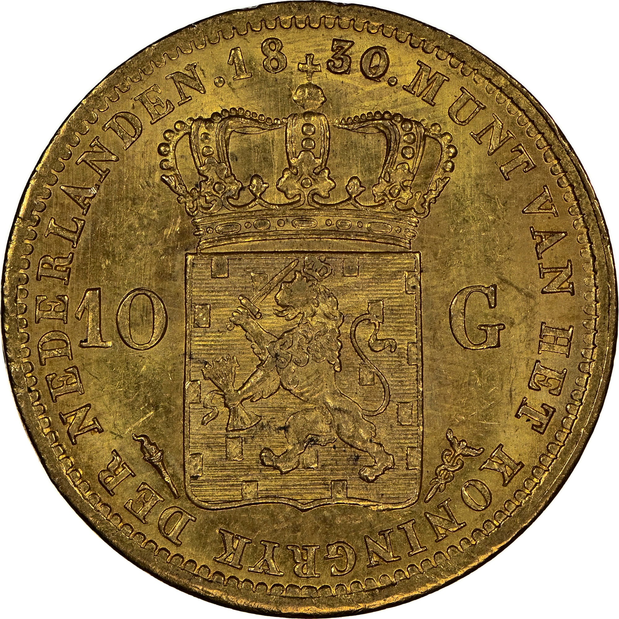 Netherlands 10 Gulden KM 56 Prices & Values | NGC