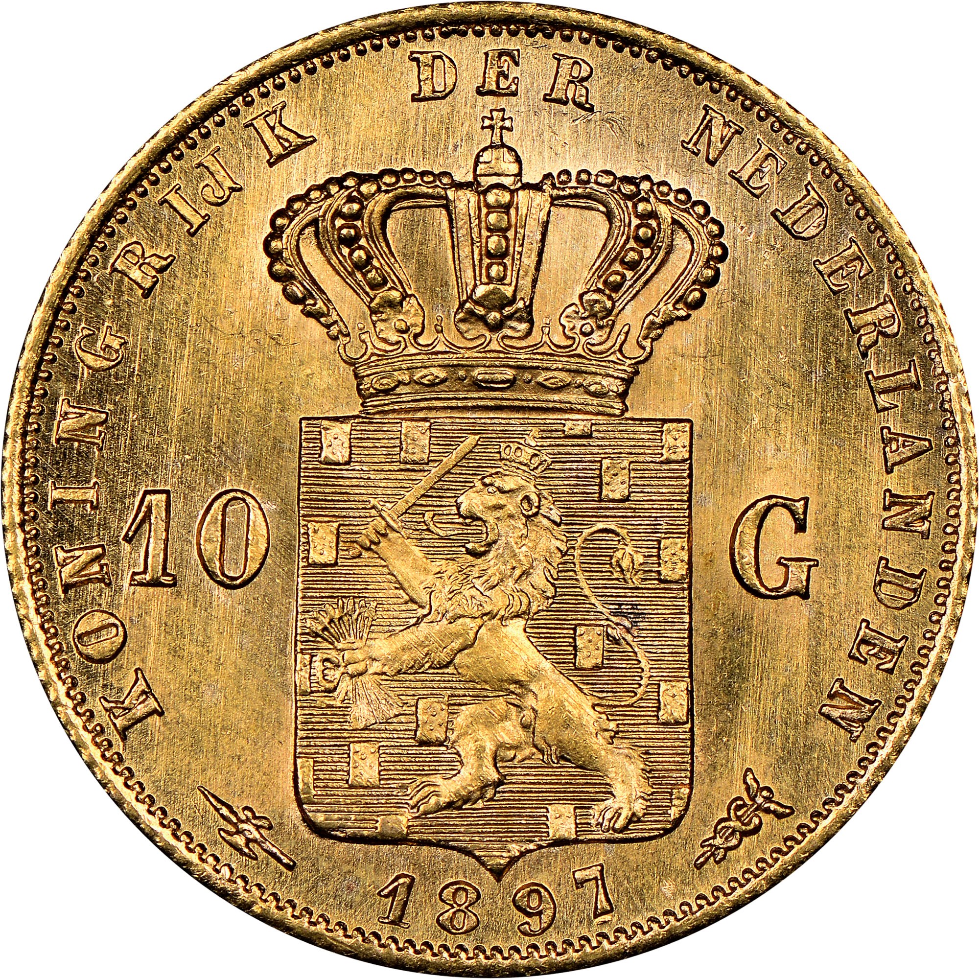 Netherlands 10 Gulden KM 118 Prices & Values | NGC