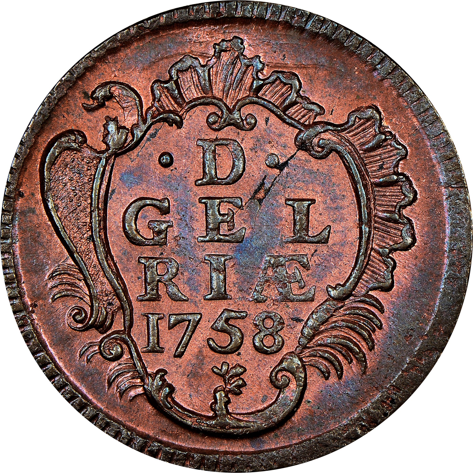 Netherlands GELDERLAND Duit KM 93 Prices & Values | NGC
