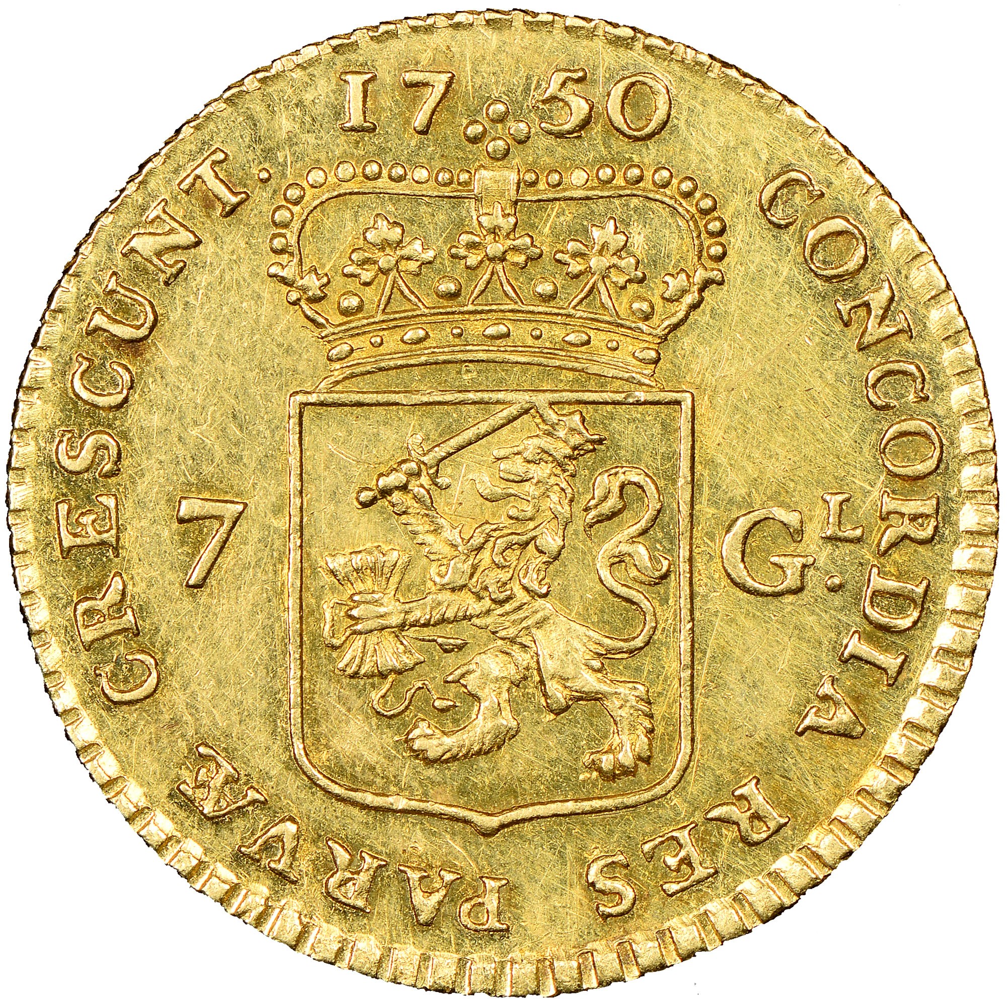 Netherlands UTRECHT (Netherlands) 7 Gulden KM 103 Prices & Values | NG