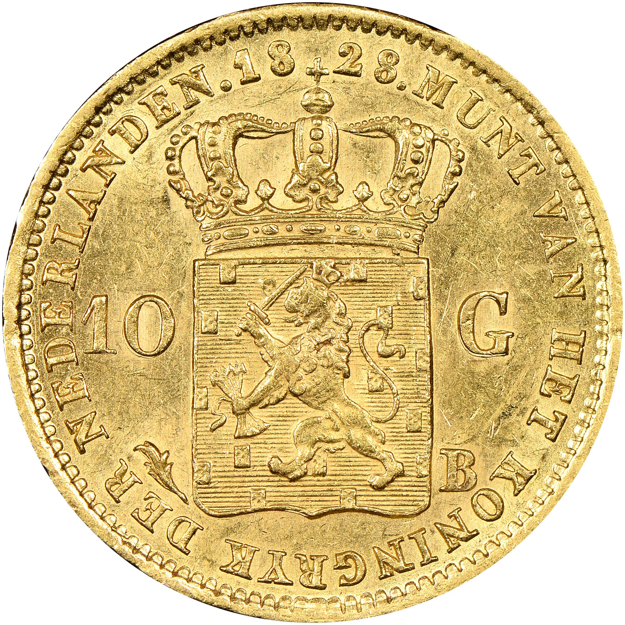 Netherlands 10 Gulden KM 56 Prices & Values | NGC