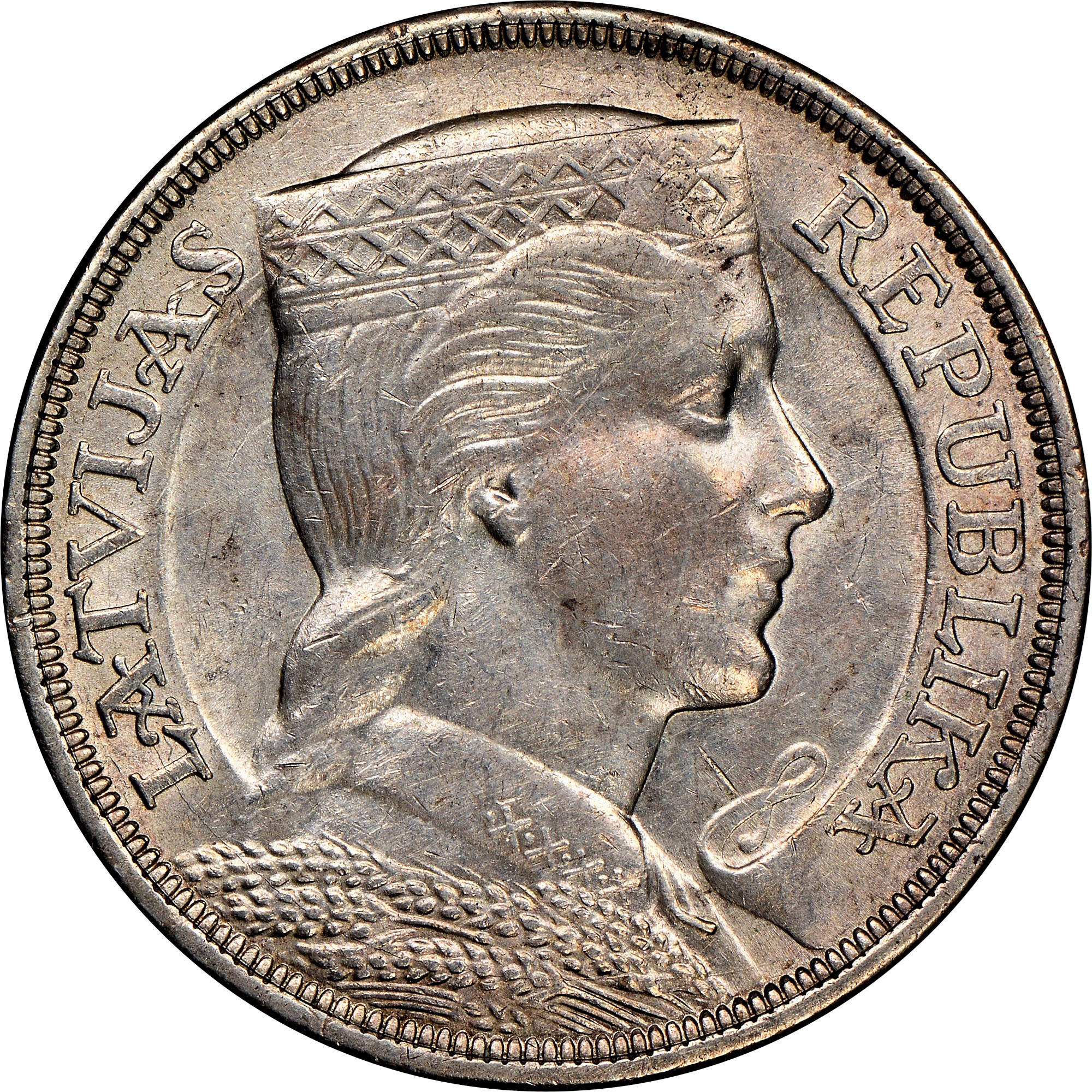 Latvia 5 Lati KM 9 Prices & Values | NGC