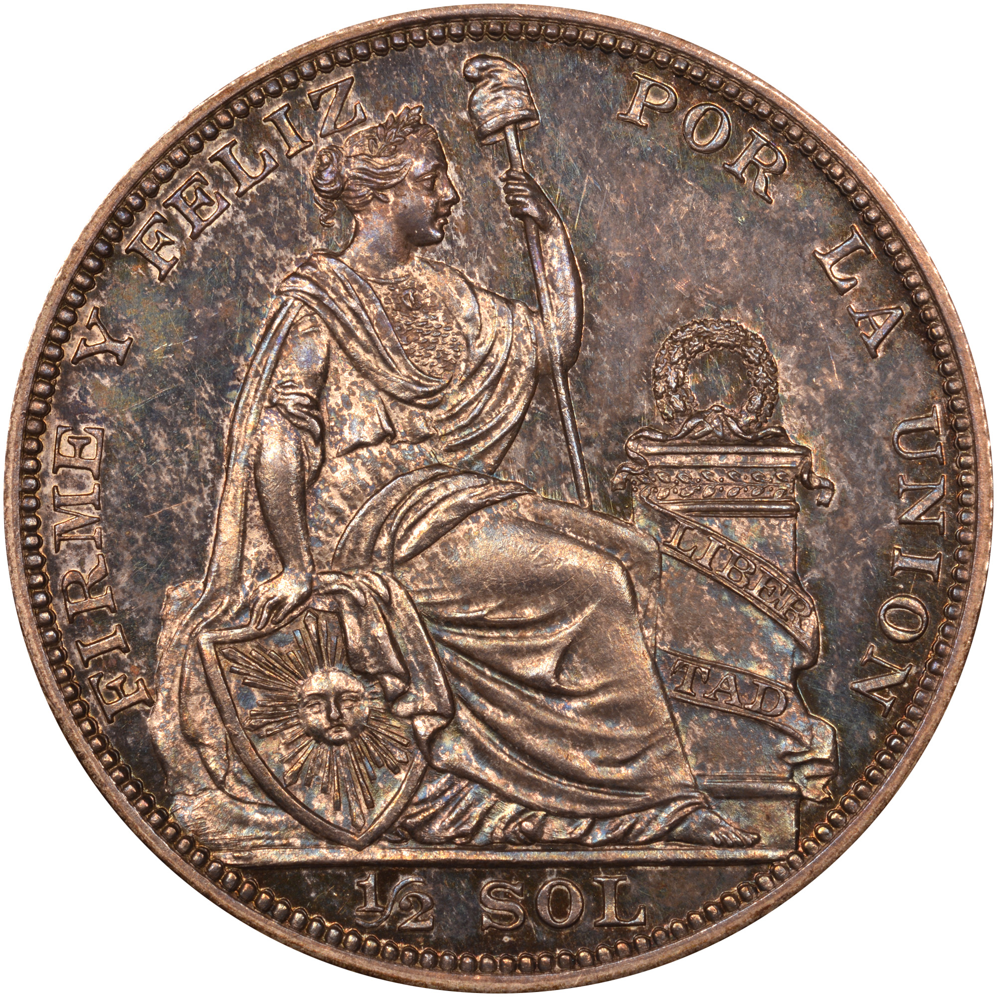 Peru 1/2 Sol KM PnD26 Prices & Values | NGC