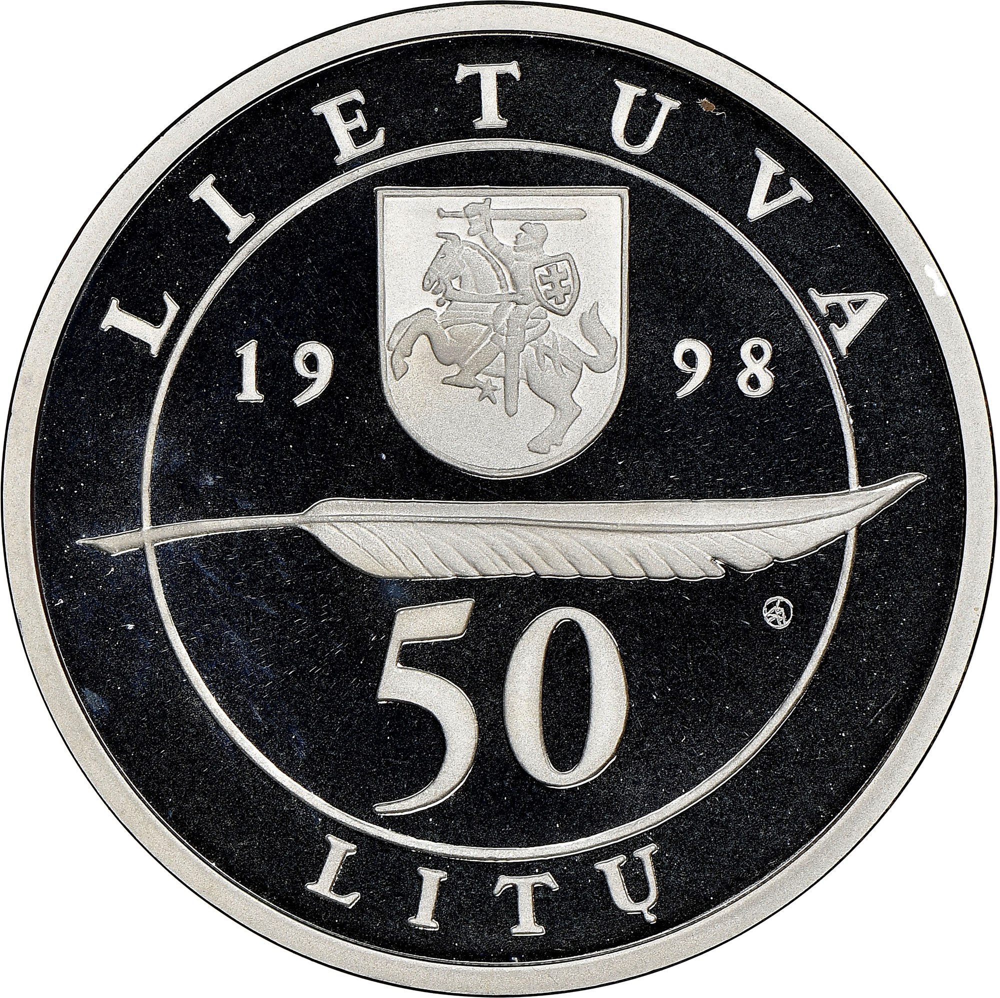 Lithuania 50 Litų KM 114 Prices & Values | NGC