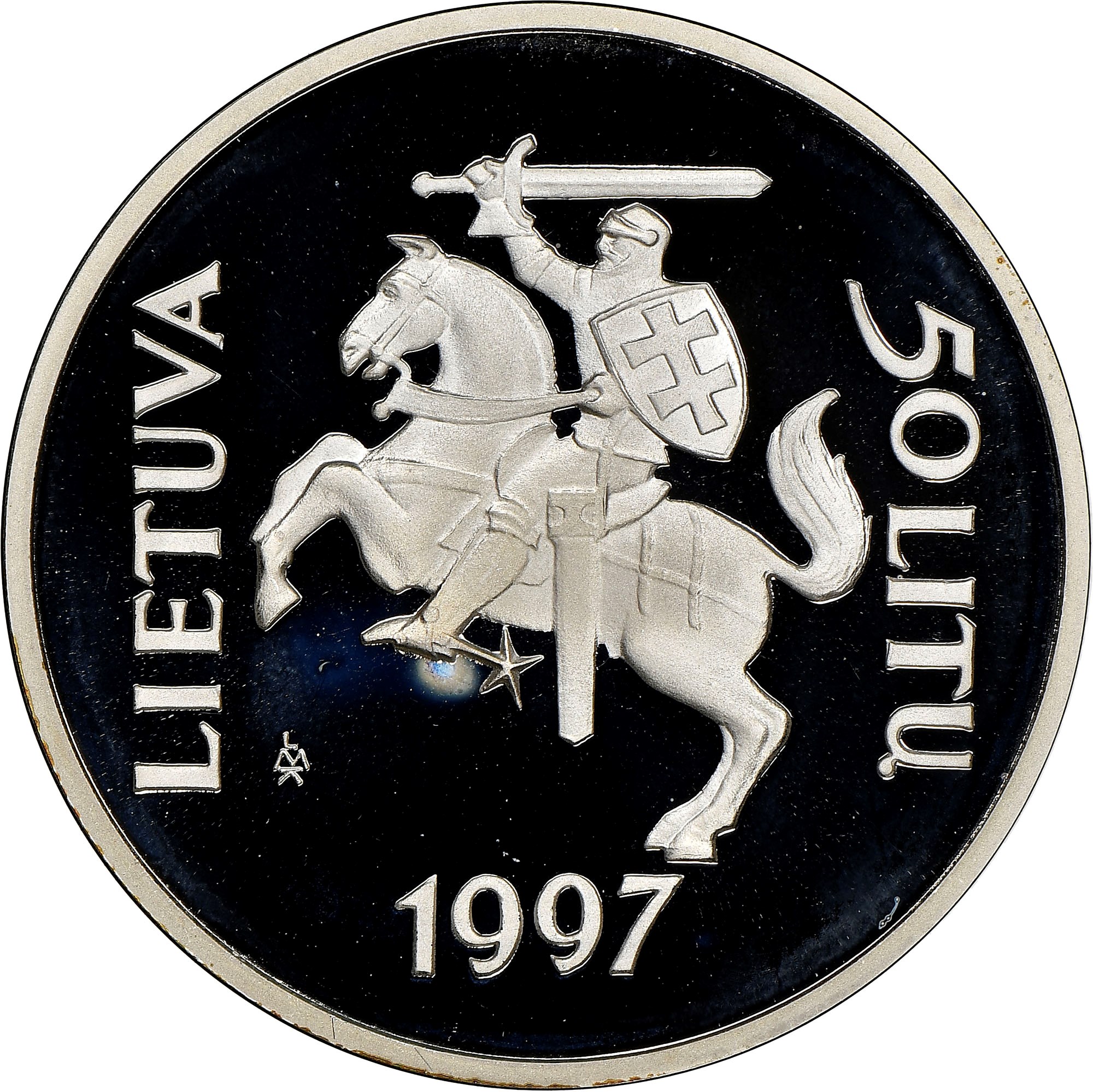 Lithuania 50 Litų KM 104 Prices & Values | NGC