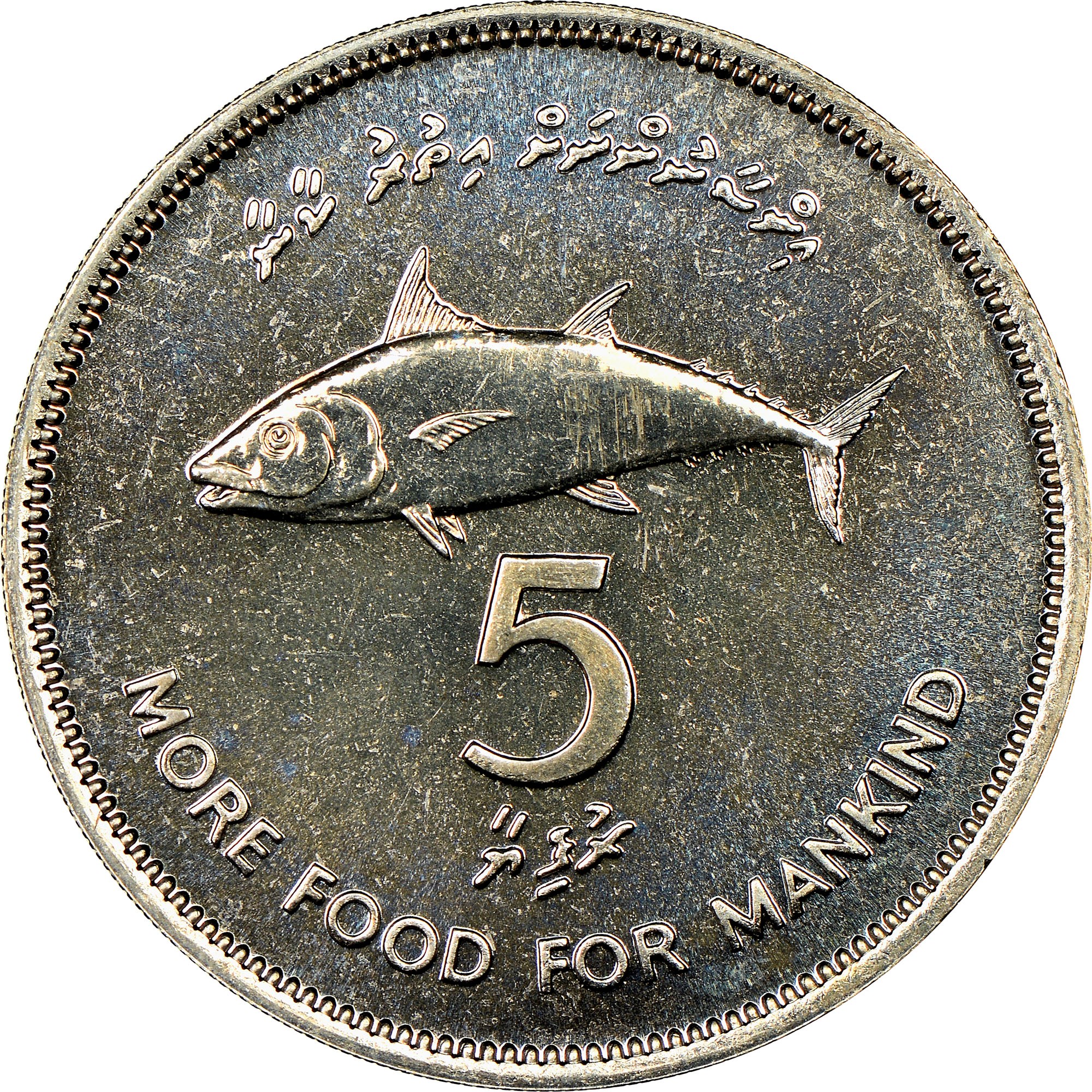 Maldive Islands 5 Rufiyaa KM 55 Prices & Values | NGC