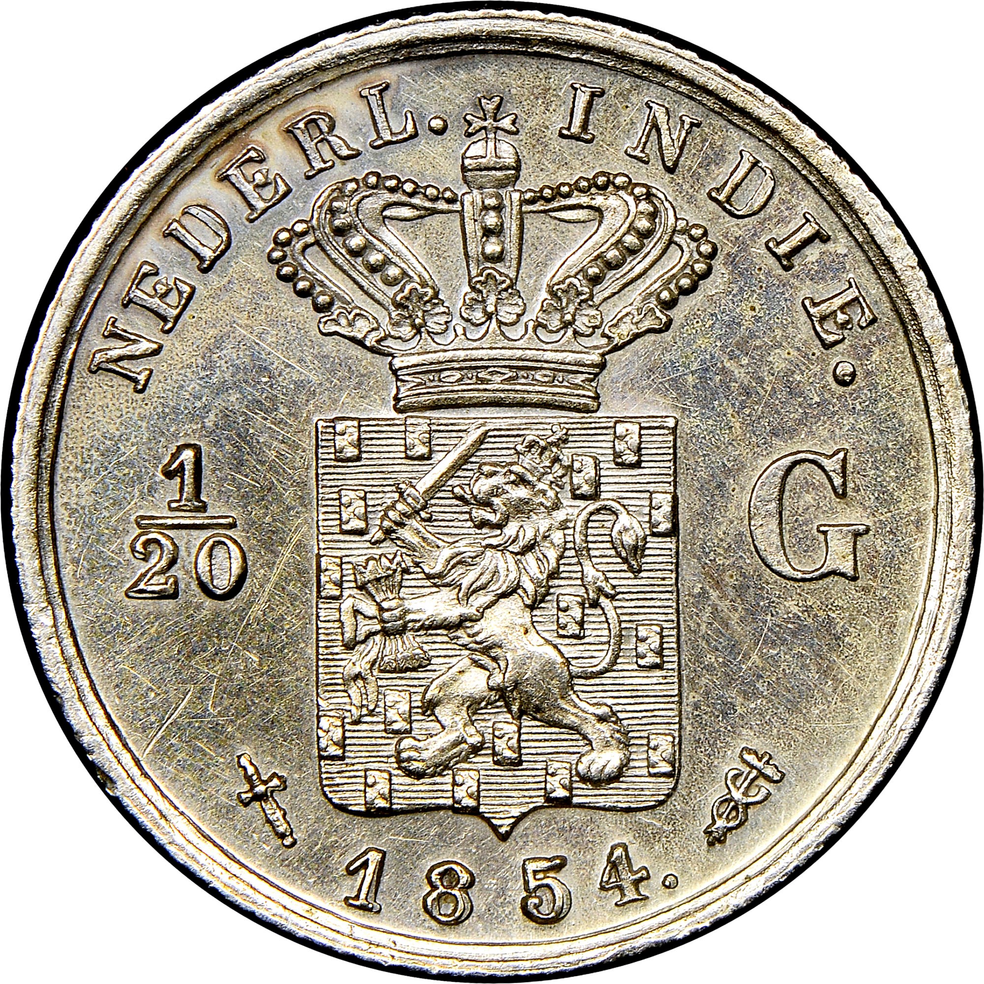 Netherlands East Indies 1/20 Gulden KM 303 Prices & Values | NGC