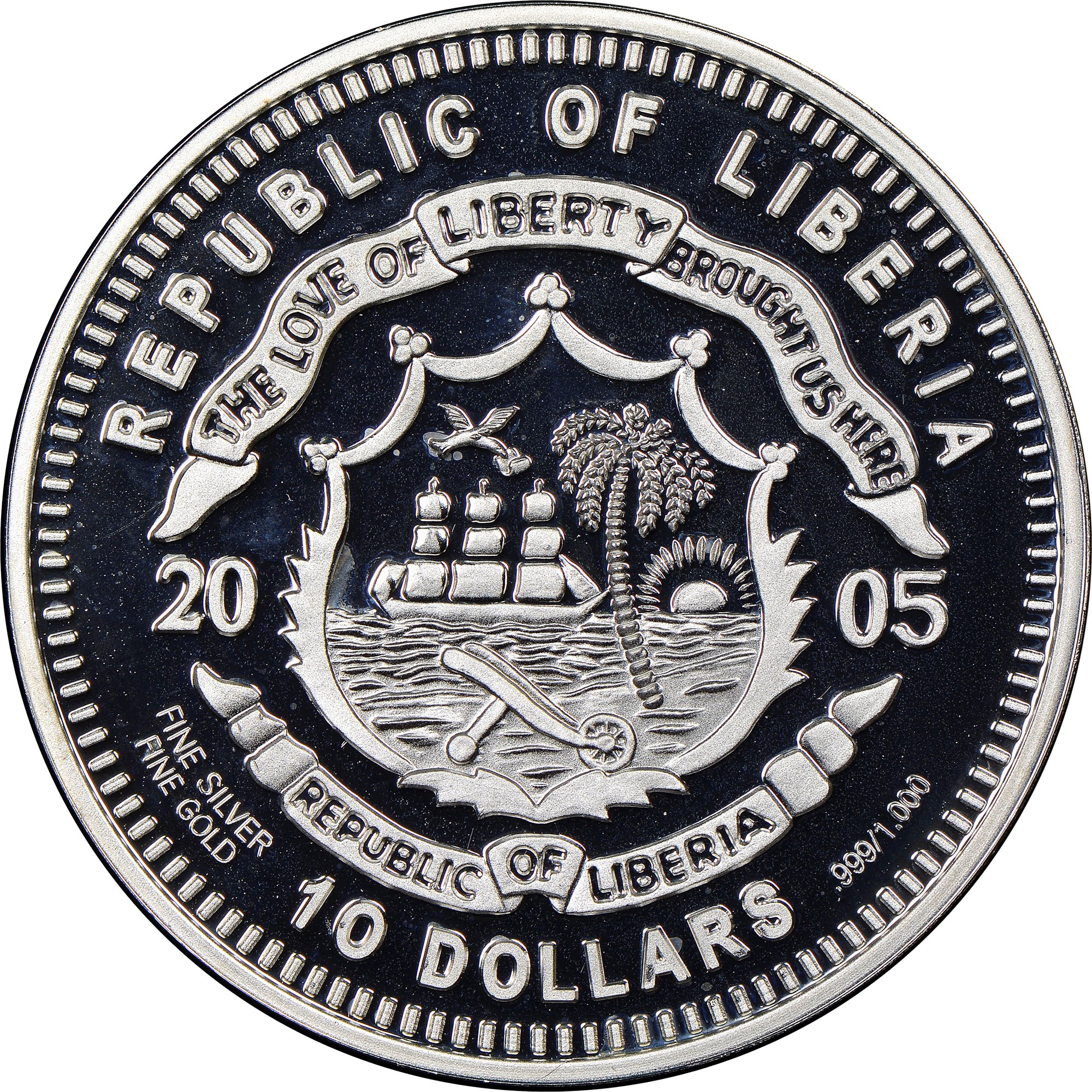 Liberia 10 Dollars KM 762 Prices & Values | NGC