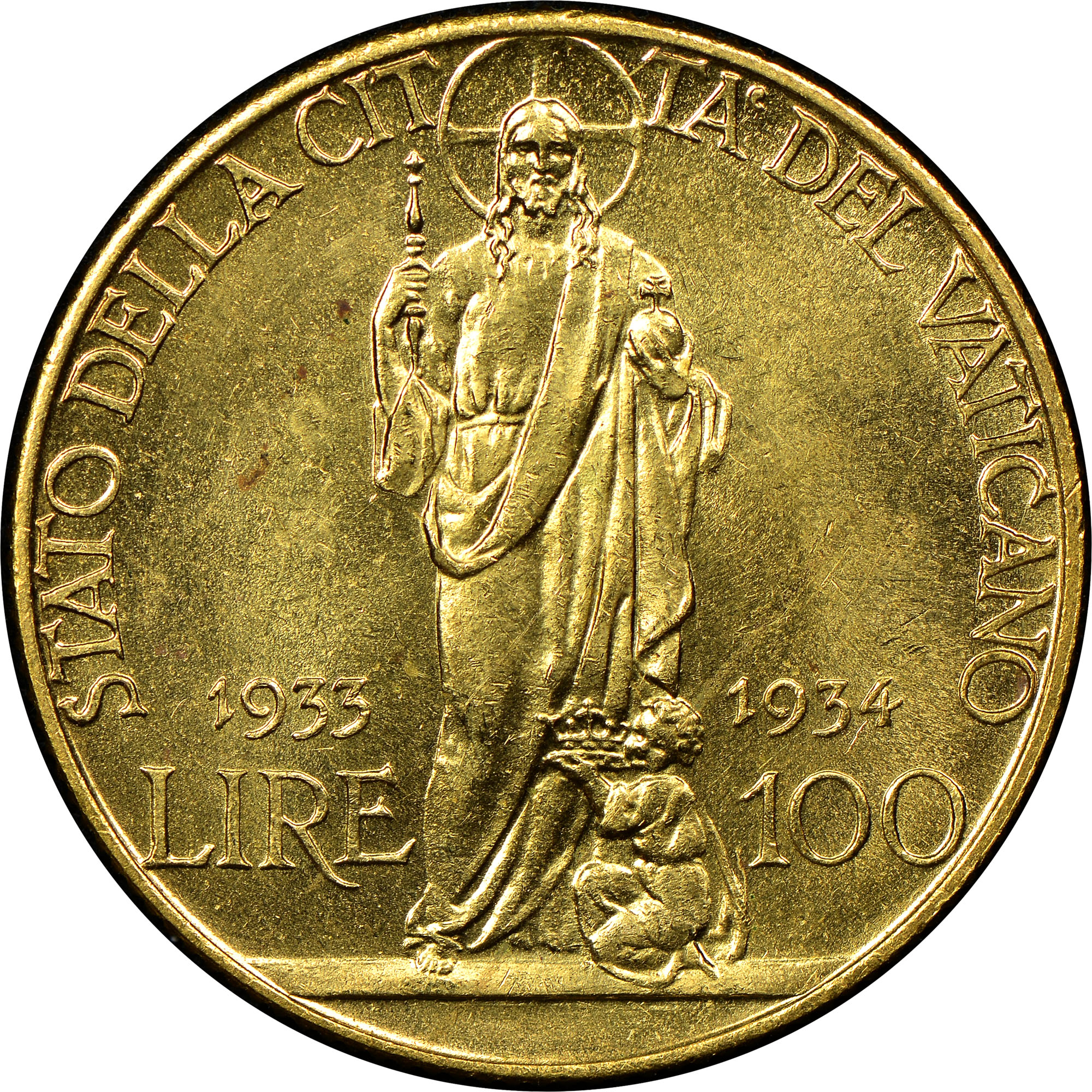 Vatican City 100 Lire KM 19 Prices & Values | NGC