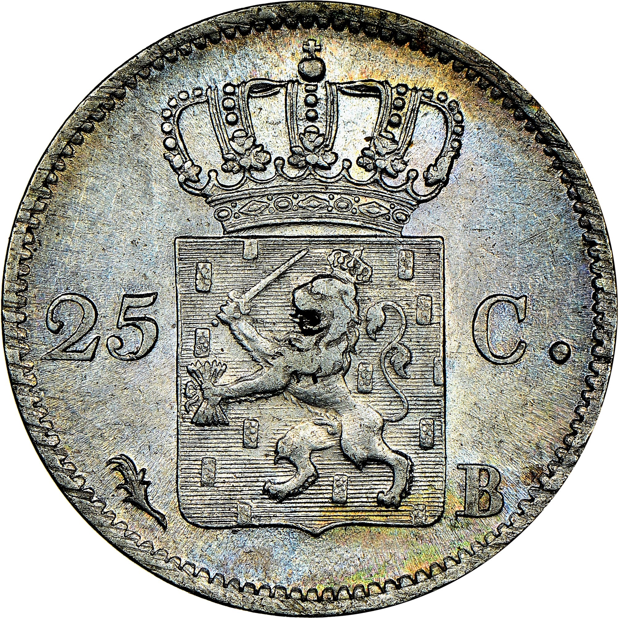 Netherlands 25 Cents KM 48 Prices & Values | NGC