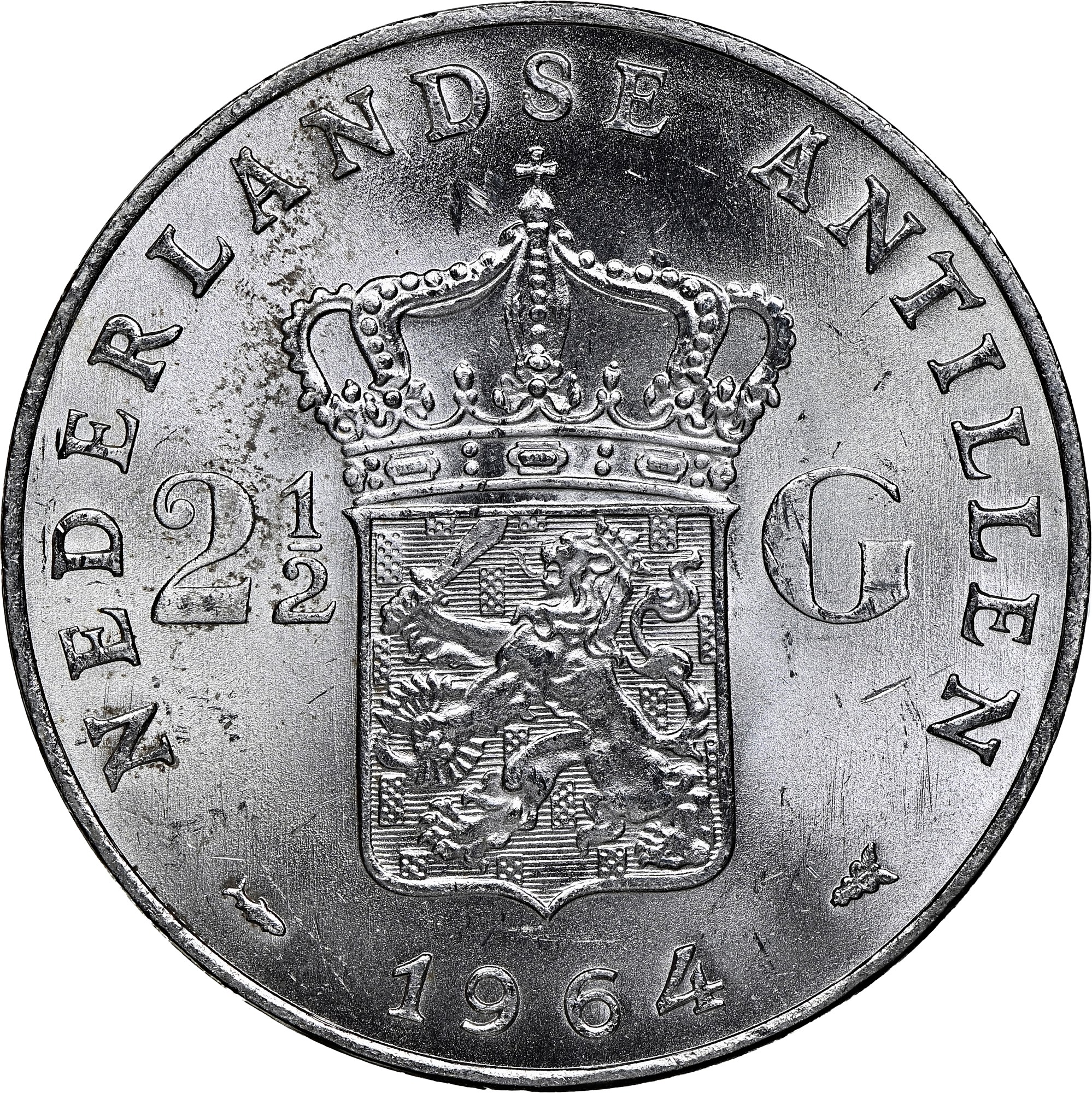 Netherlands Antilles 2 1 2 Gulden KM 7 Prices Values NGC Netherlands Antilles 2 1 2 Gulden KM 7 Prices Values NGC