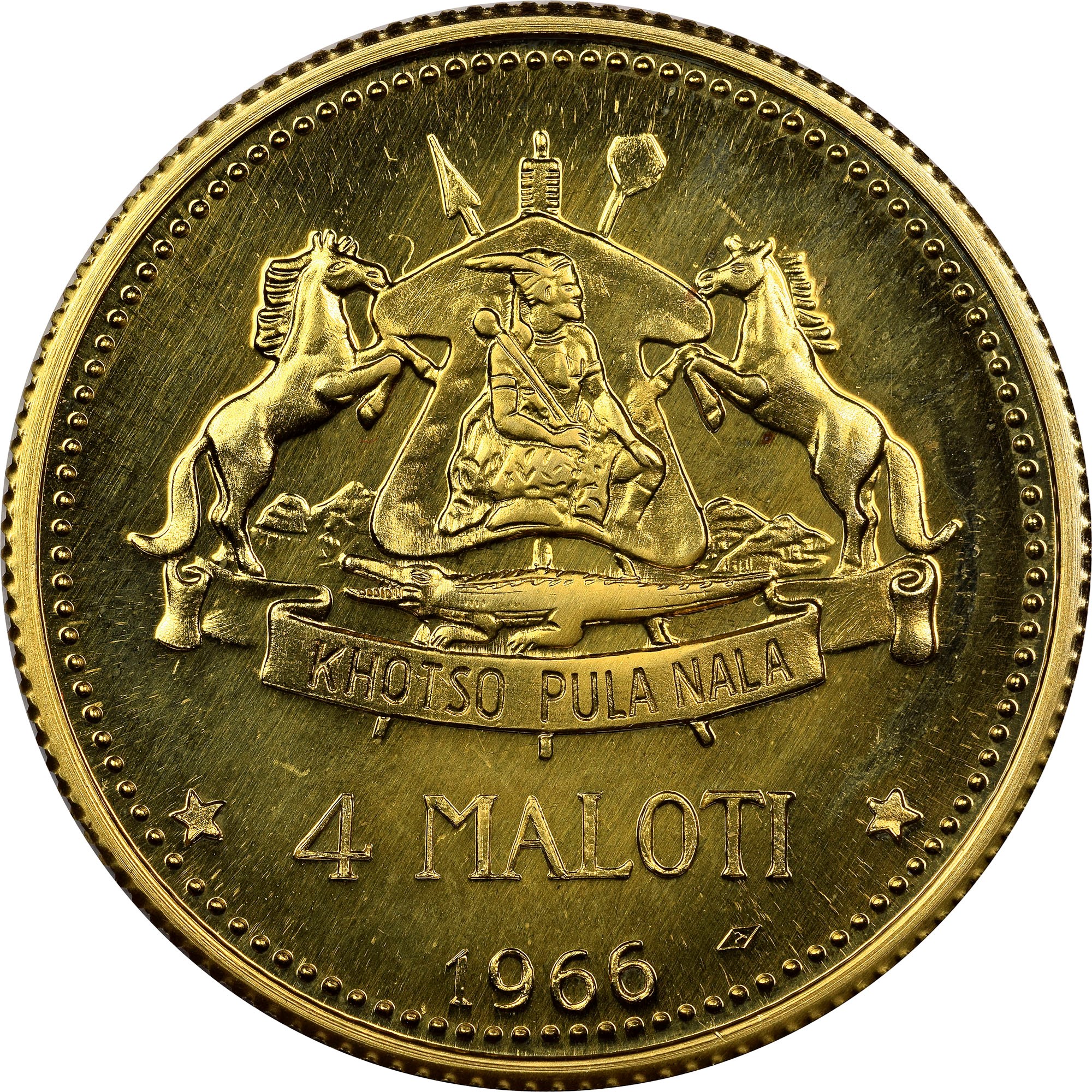 Lesotho 4 Maloti KM 7 Prices & Values | NGC