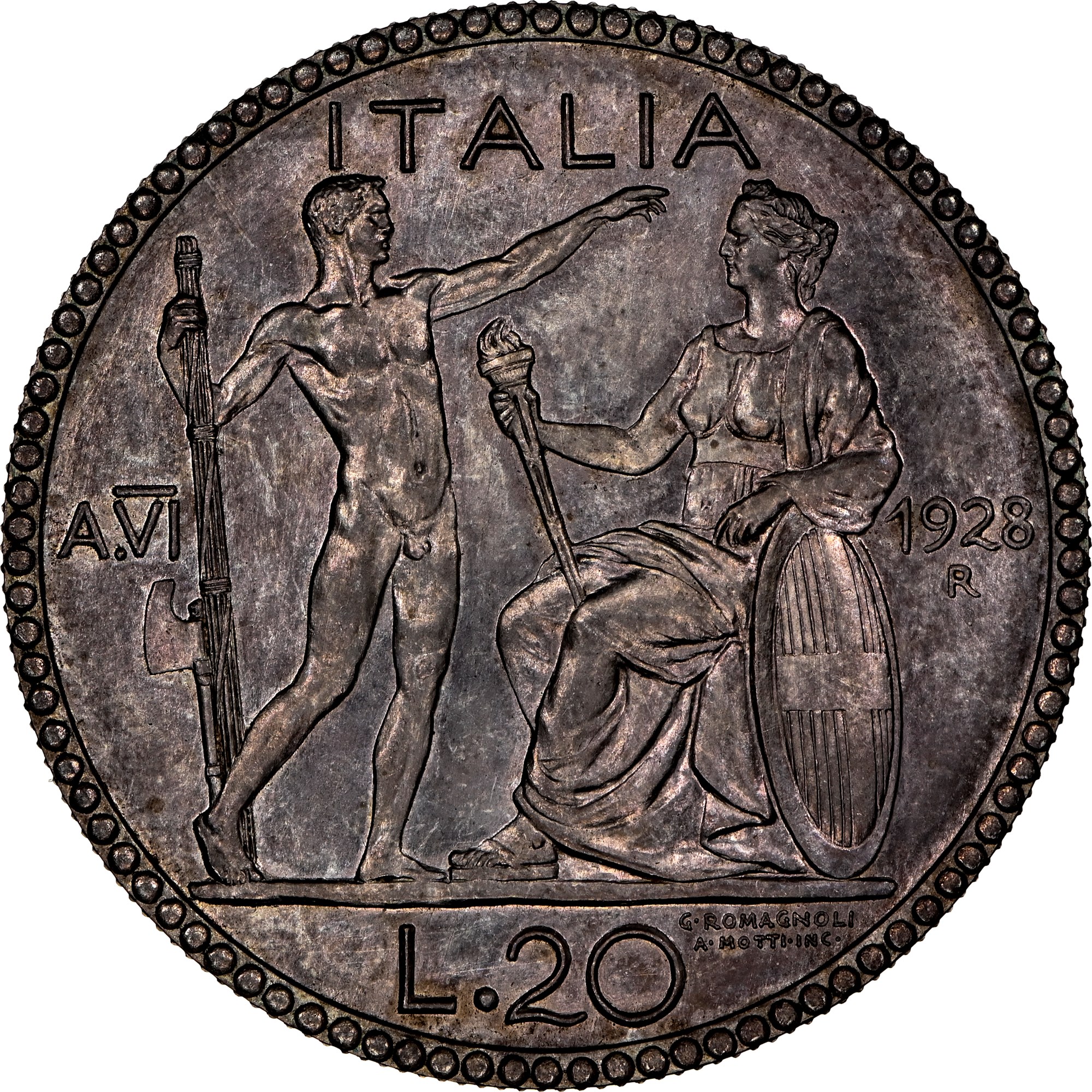 Italy 20 Lire KM 69 Prices & Values | NGC