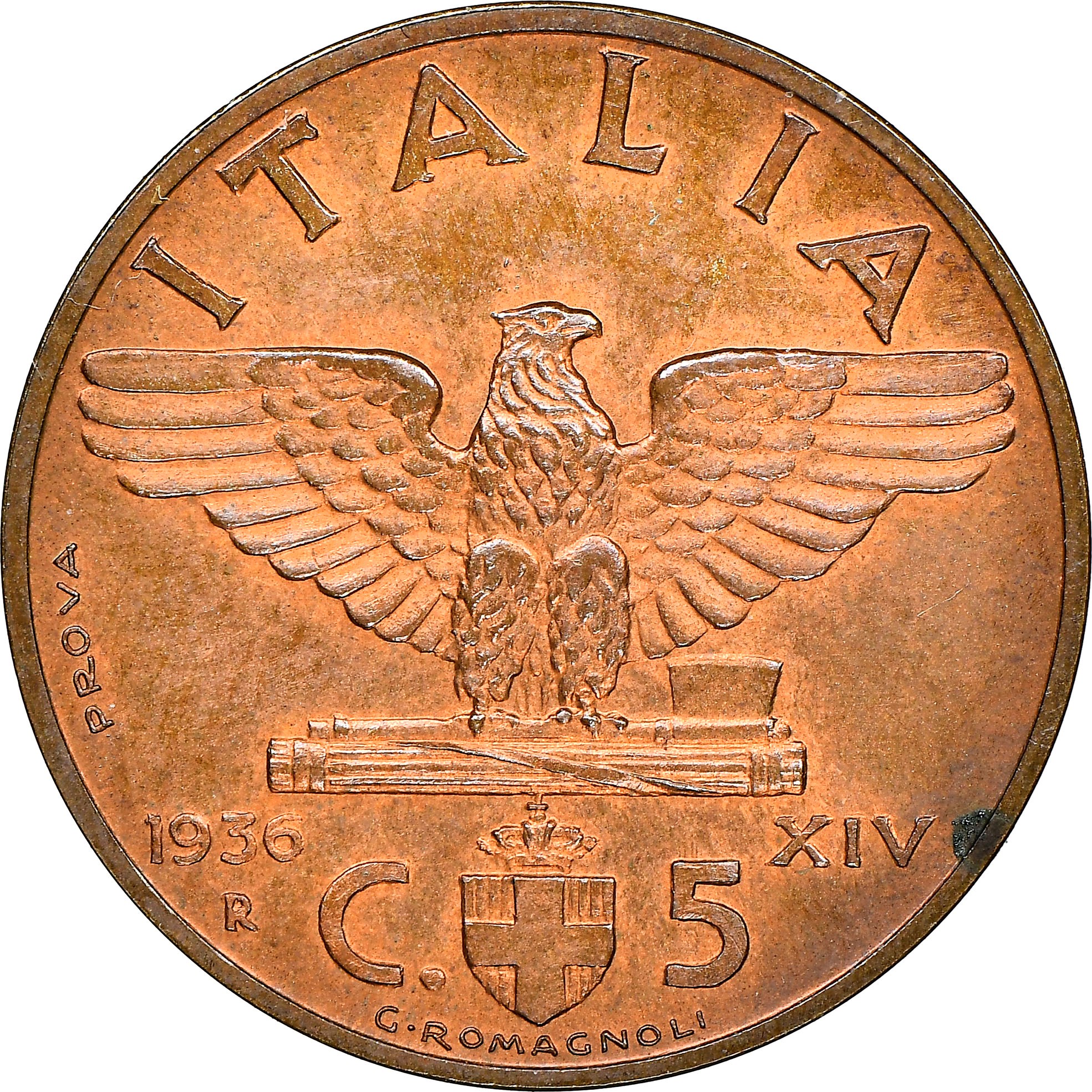 Italy 5 Centesimi KM Pr57 Prices & Values | NGC