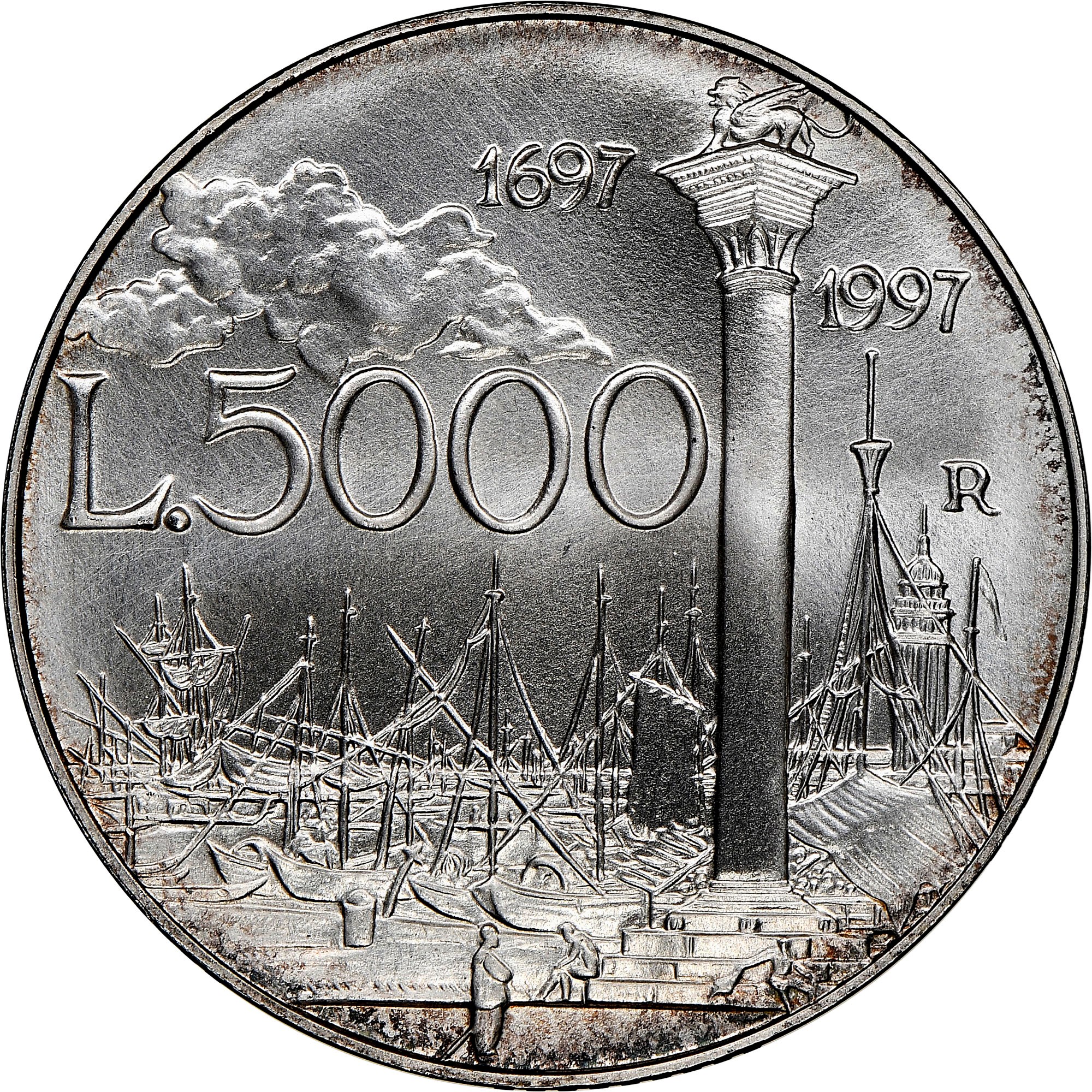 Italy 5000 Lire KM 189 Prices & Values | NGC