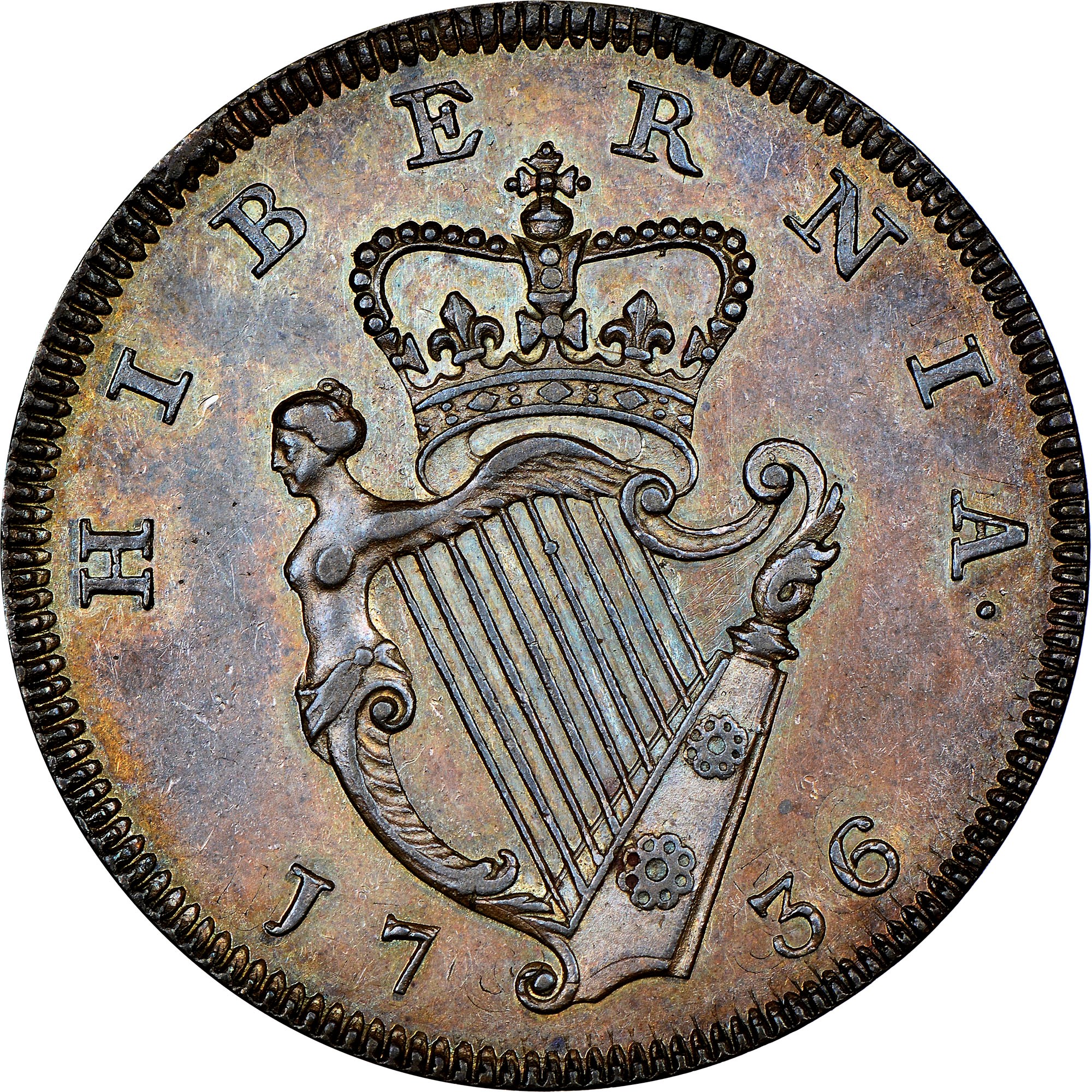 Ireland 1/2 Penny KM 125 Prices & Values | NGC