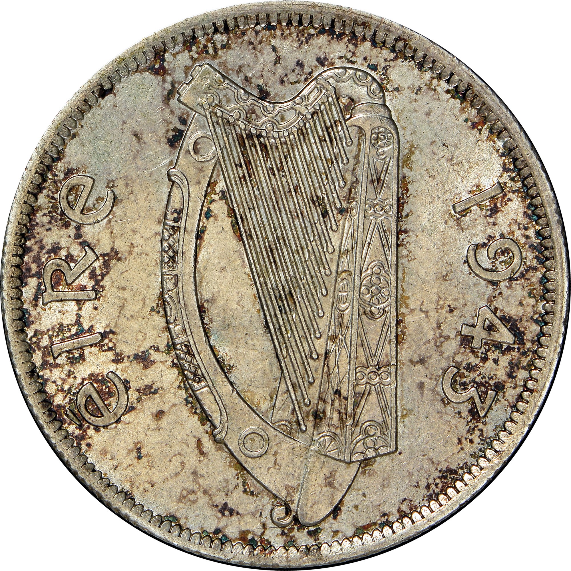 Ireland Republic 1/2 Crown KM 16 Prices & Values | NGC