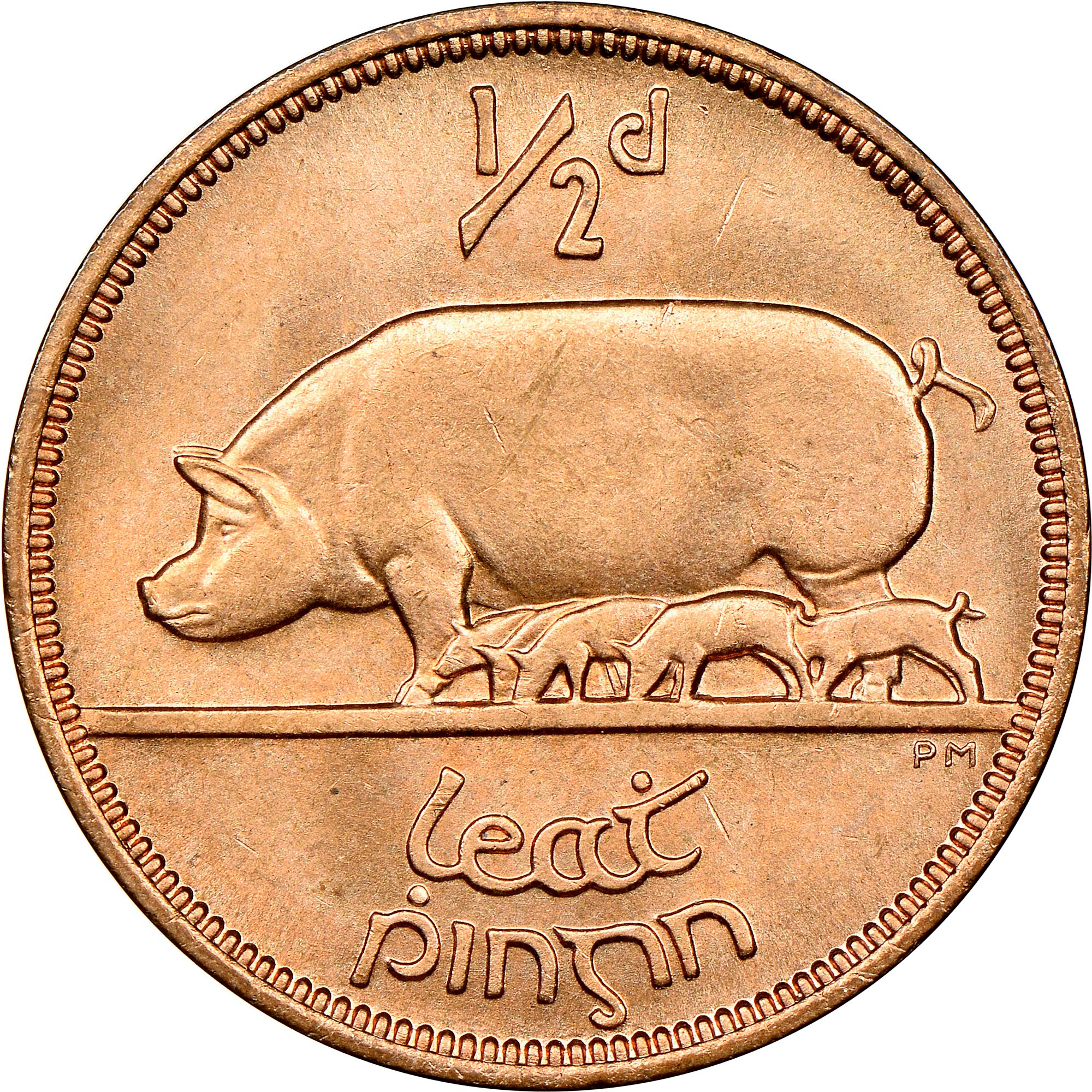 Ireland Republic 1/2 Penny KM 2 Prices & Values | NGC