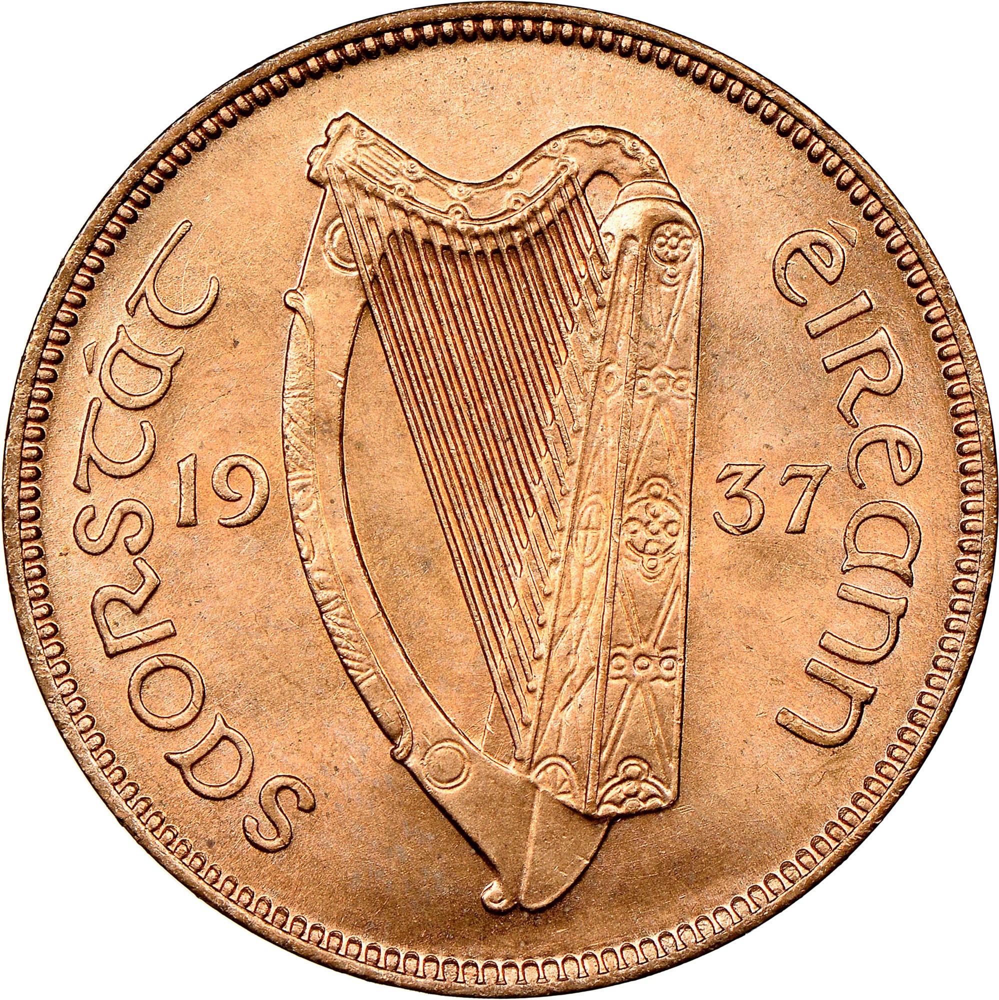 Ireland Republic 1/2 Penny KM 2 Prices & Values | NGC