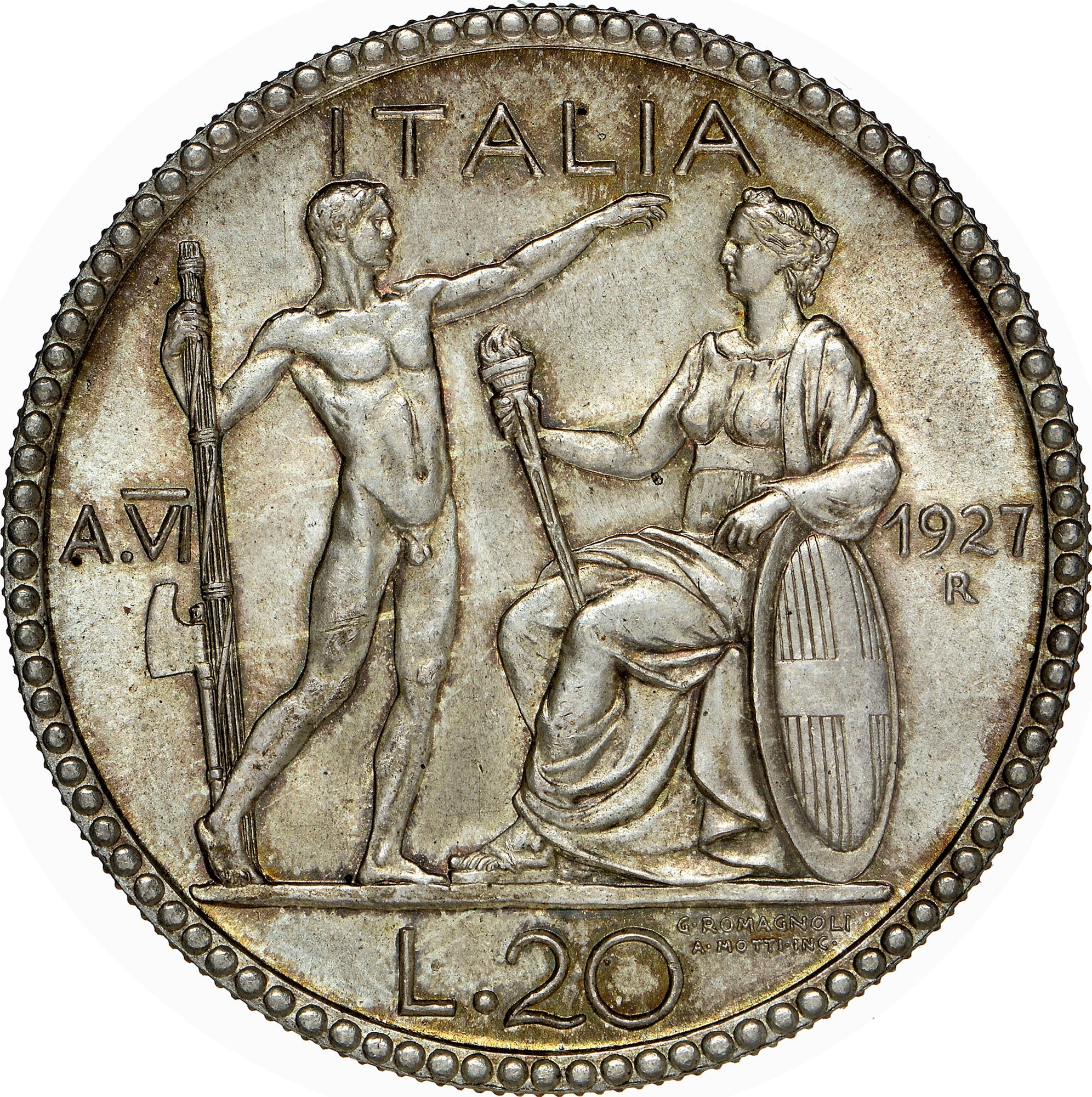 Italy 20 Lire KM 69 Prices & Values | NGC