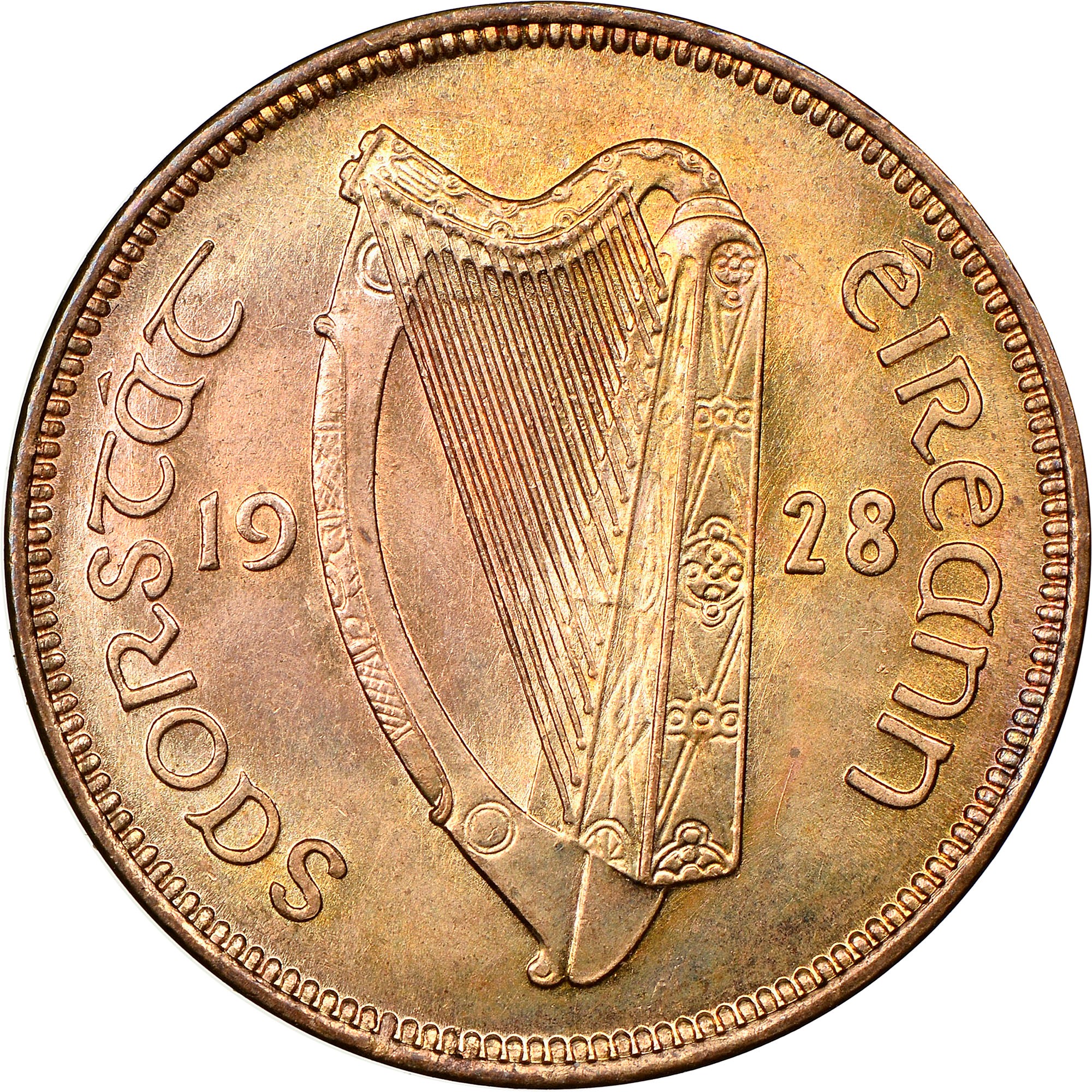 Ireland Republic 1/2 Penny KM 2 Prices & Values | NGC