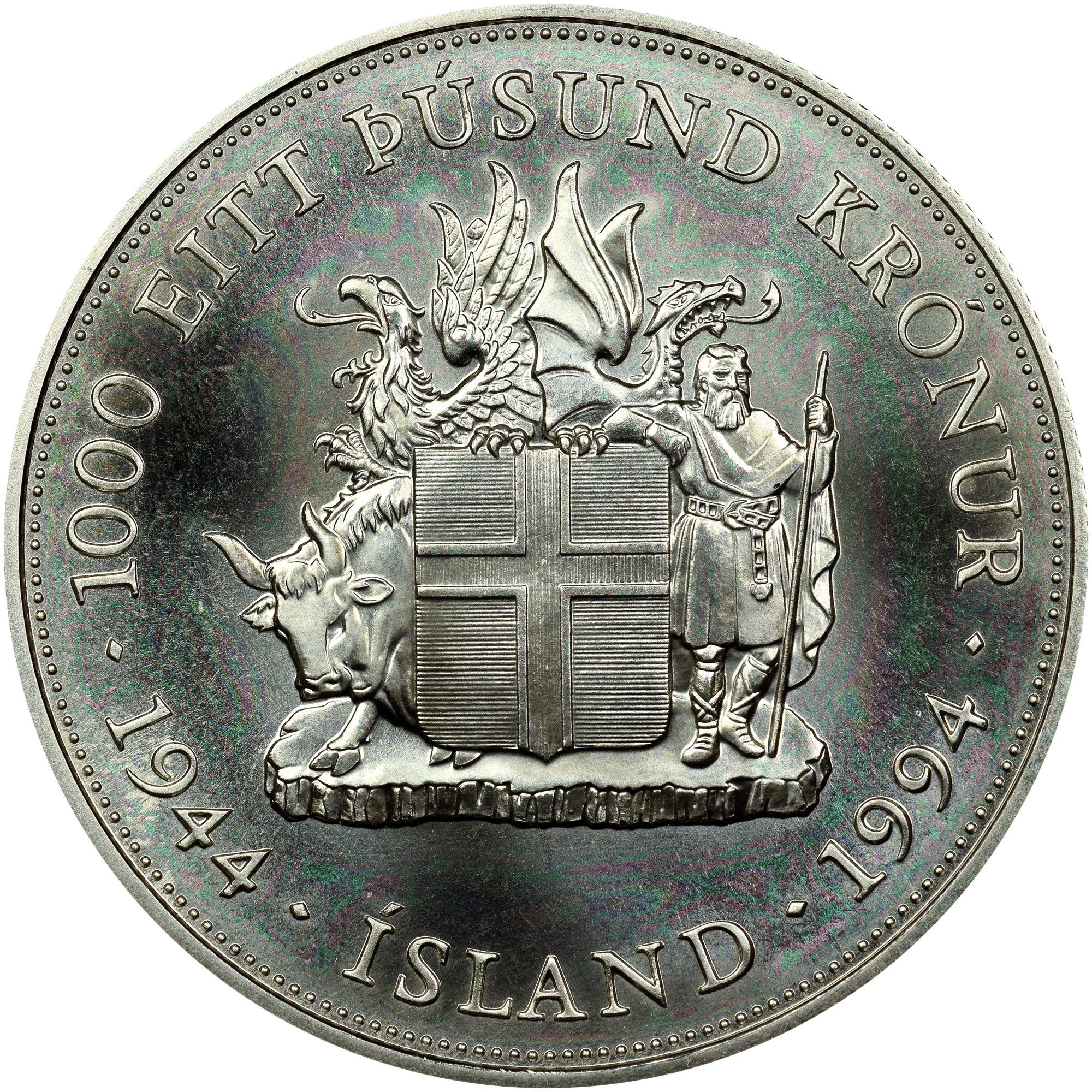 Iceland 1000 Krónur KM 34 Prices & Values | NGC