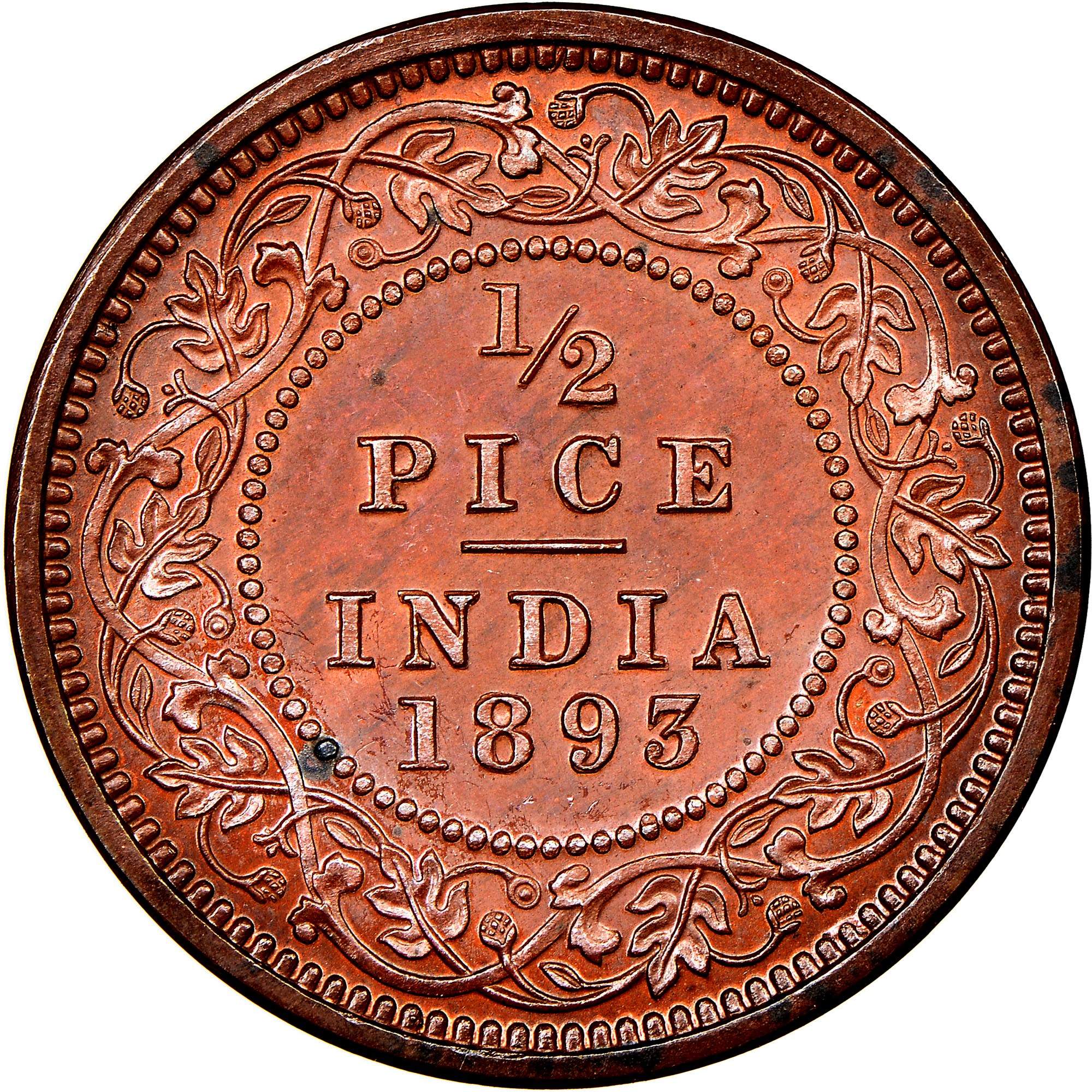 India-British 1/2 Pice KM 484 Prices & Values | NGC