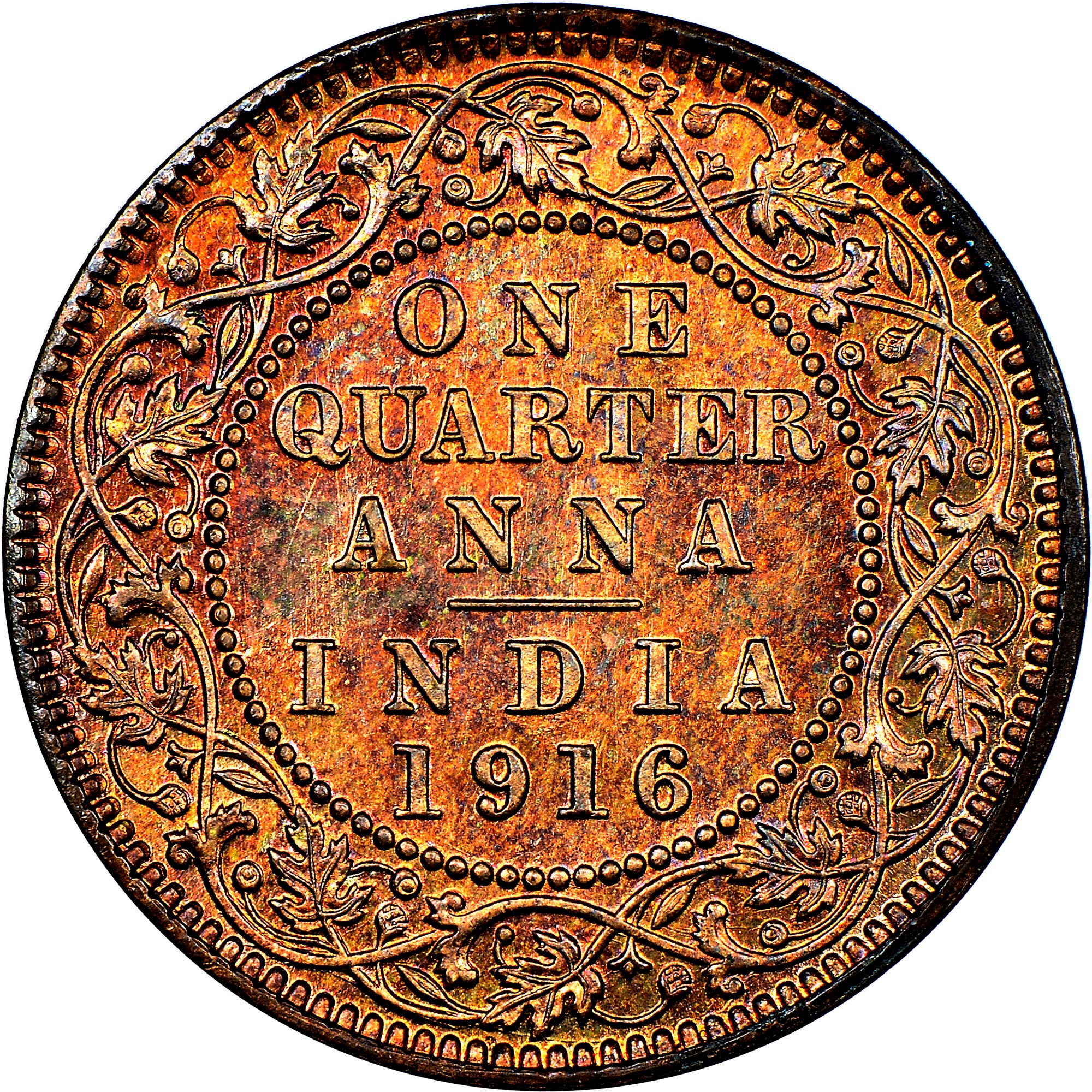 India-British 1/4 Anna KM 512 Prices & Values | NGC