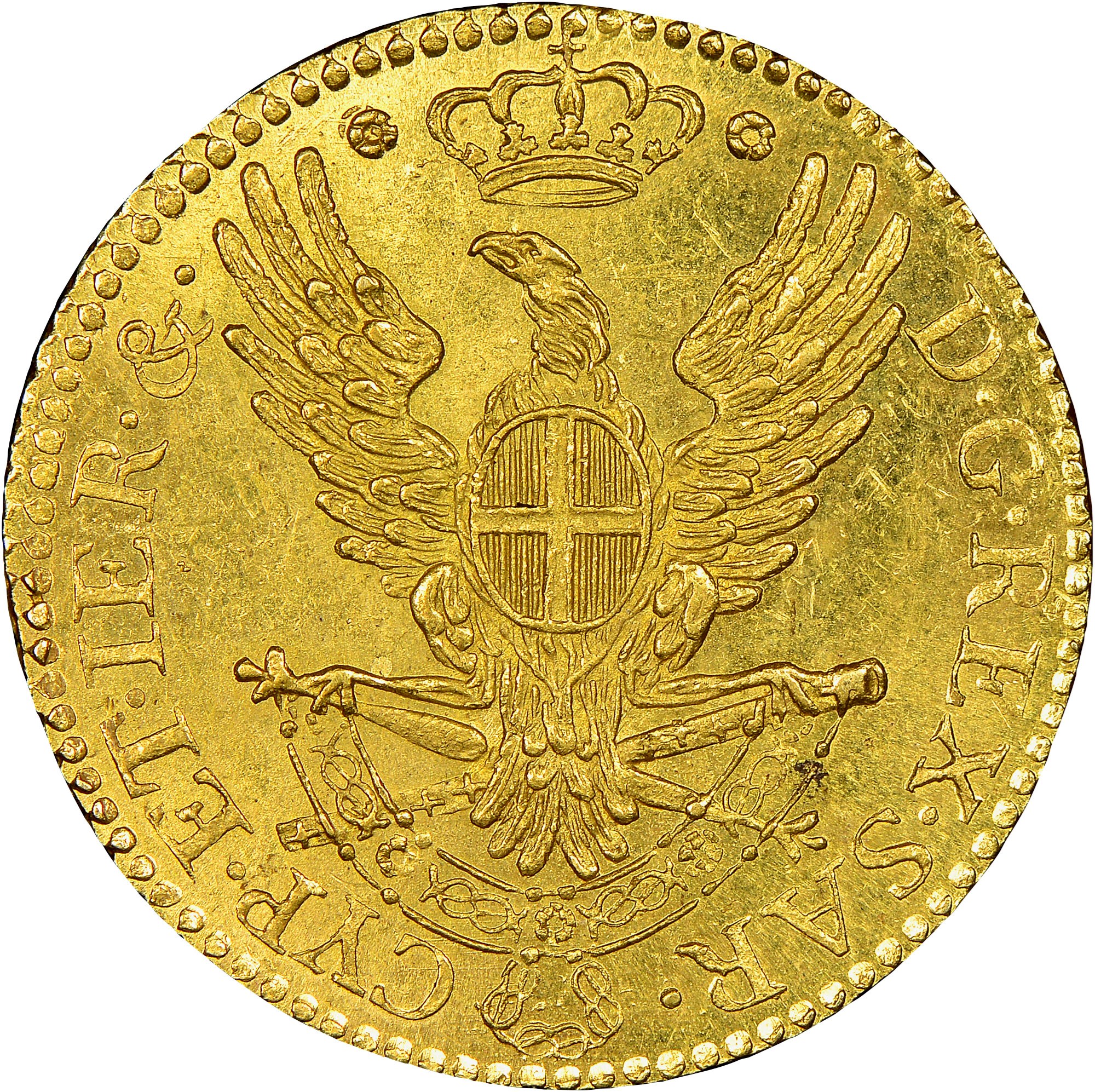 Italian States SARDINIA 1/2 Doppia KM 98 Prices & Values | NGC