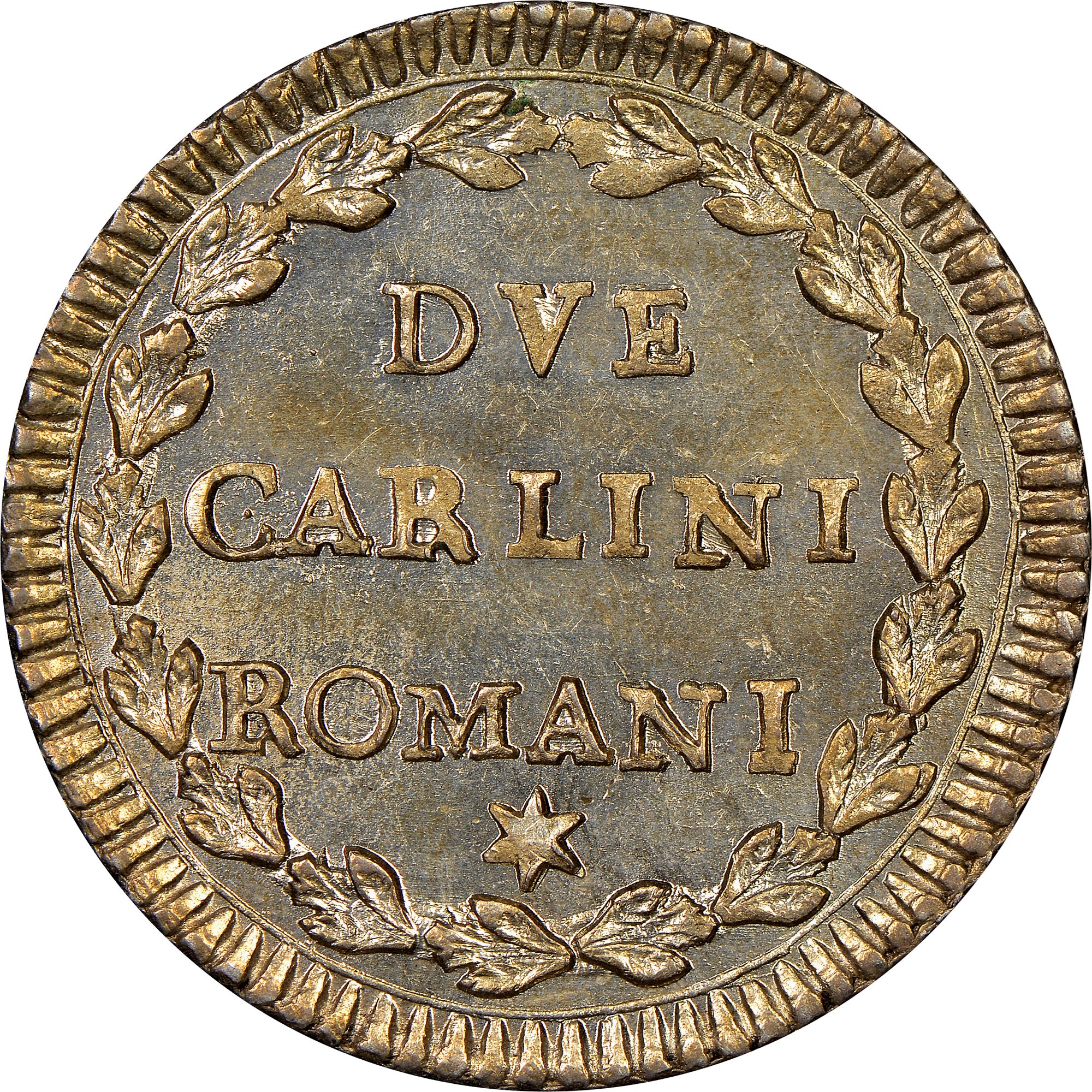 Italian States PAPAL STATES Due (2) Carlini KM 1215 Prices & Values