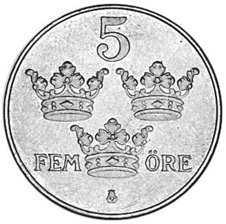 Sweden 5 Öre KM 779.2 Prices & Values | NGC