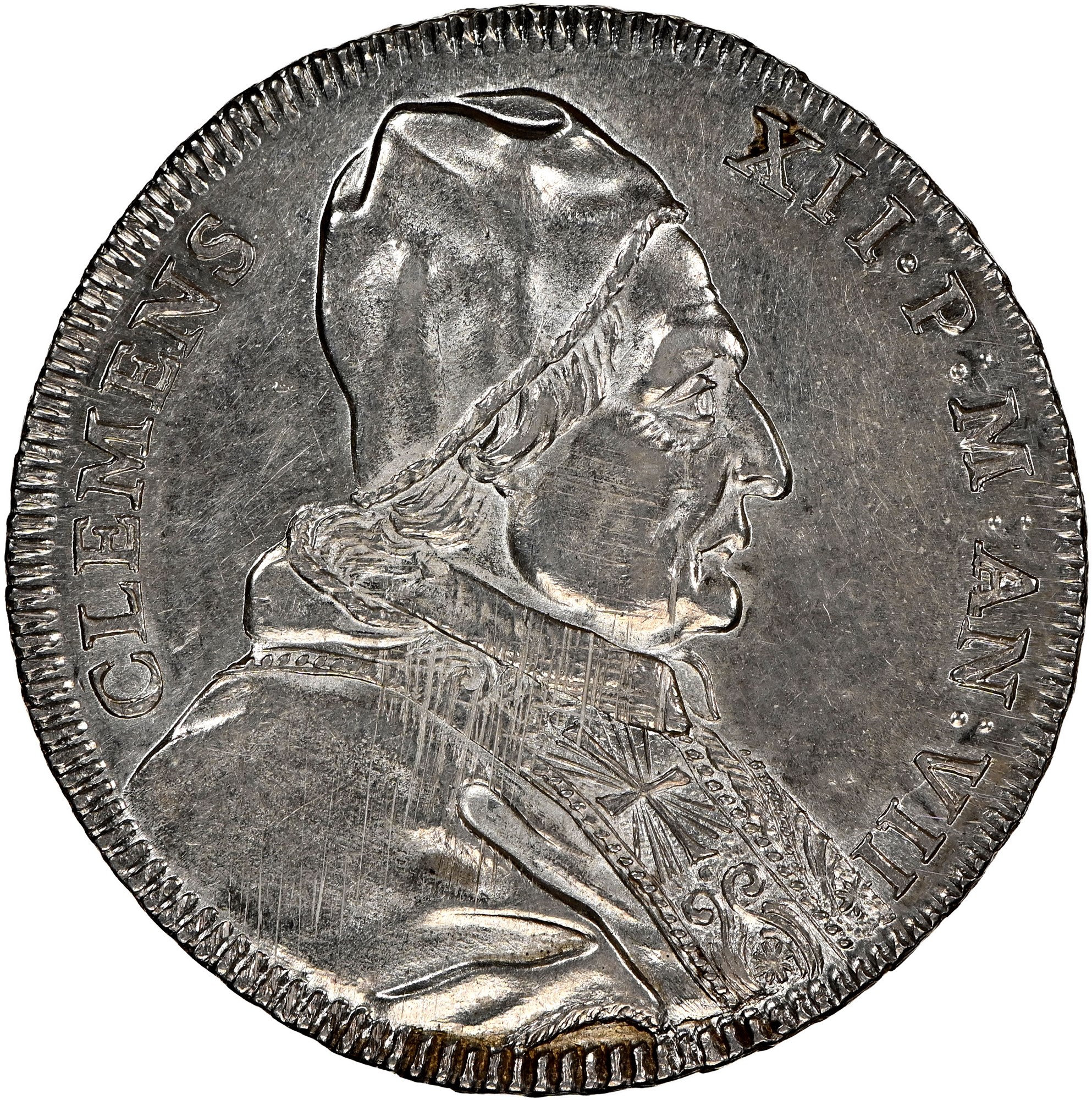 Italian States PAPAL STATES Testone KM 877 Prices & Values | NGC