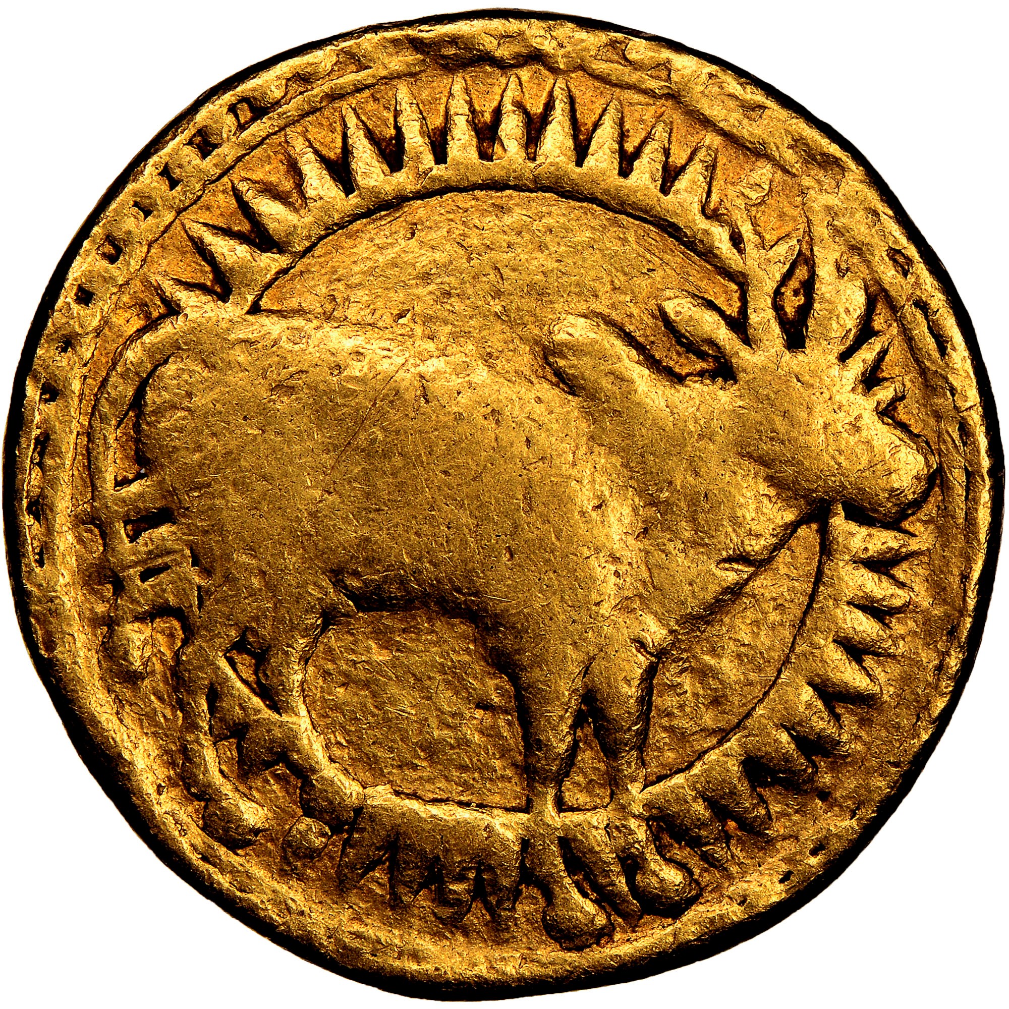 India, Mughal Empire Zodiac Mohur KM 180.5 Prices & Values | NGC