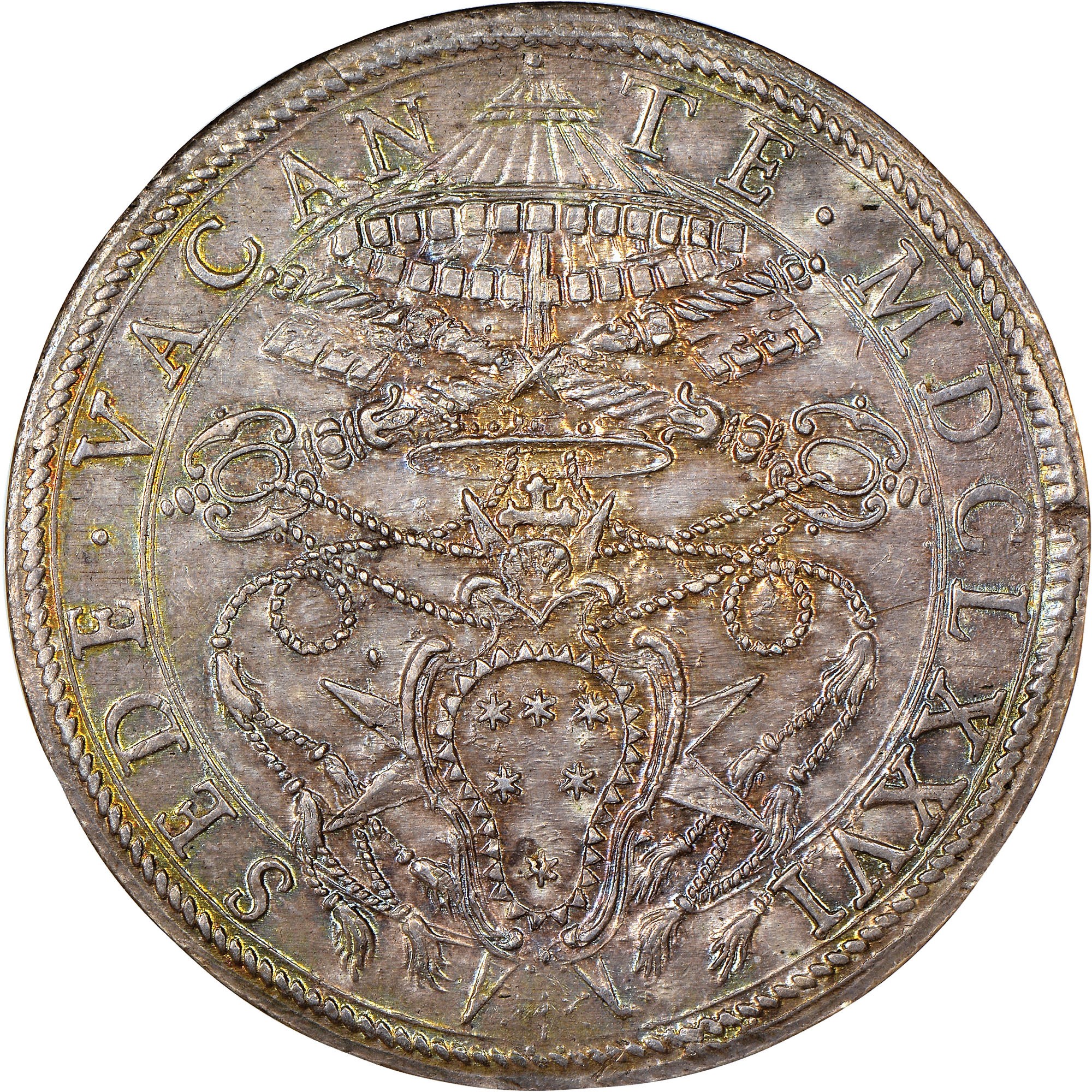 Italian States PAPAL STATES Piastra KM 391 Prices & Values | NGC