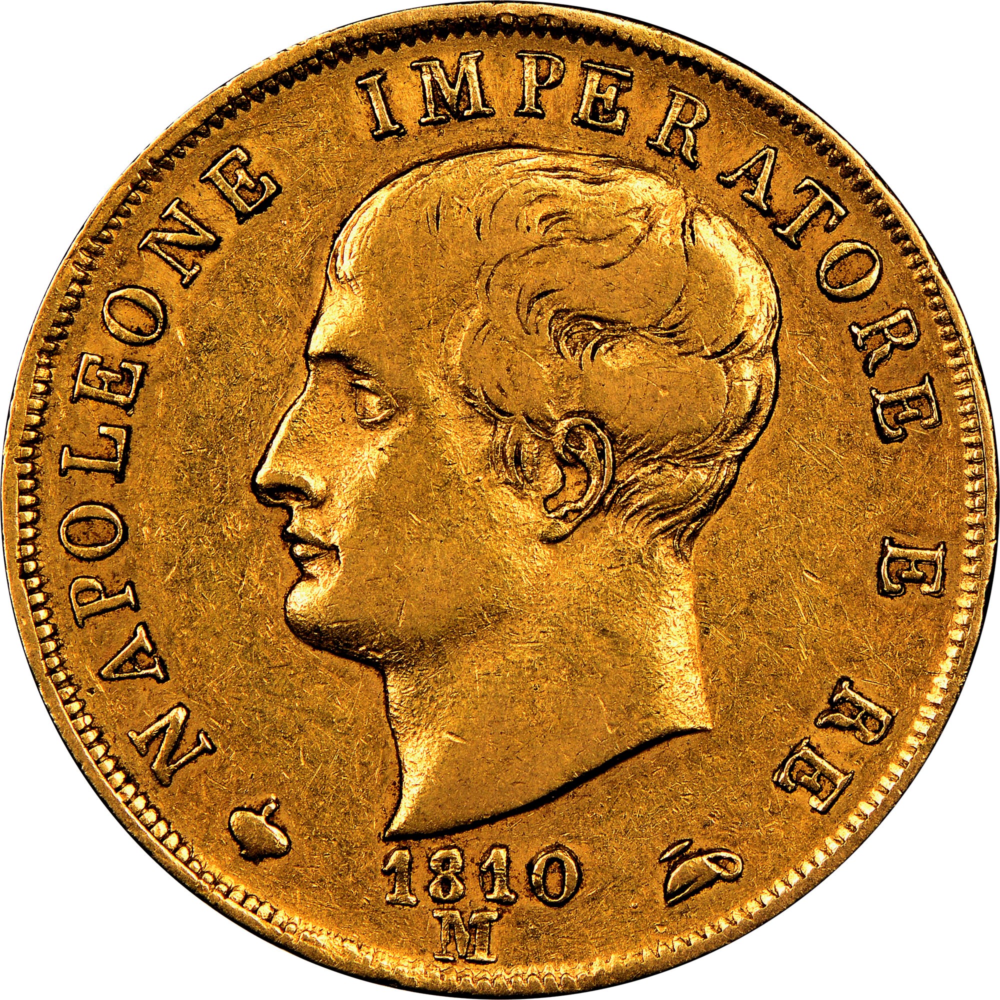 Italian States KINGDOM OF NAPOLEON 40 Lire KM 12 Prices & Values | NGC